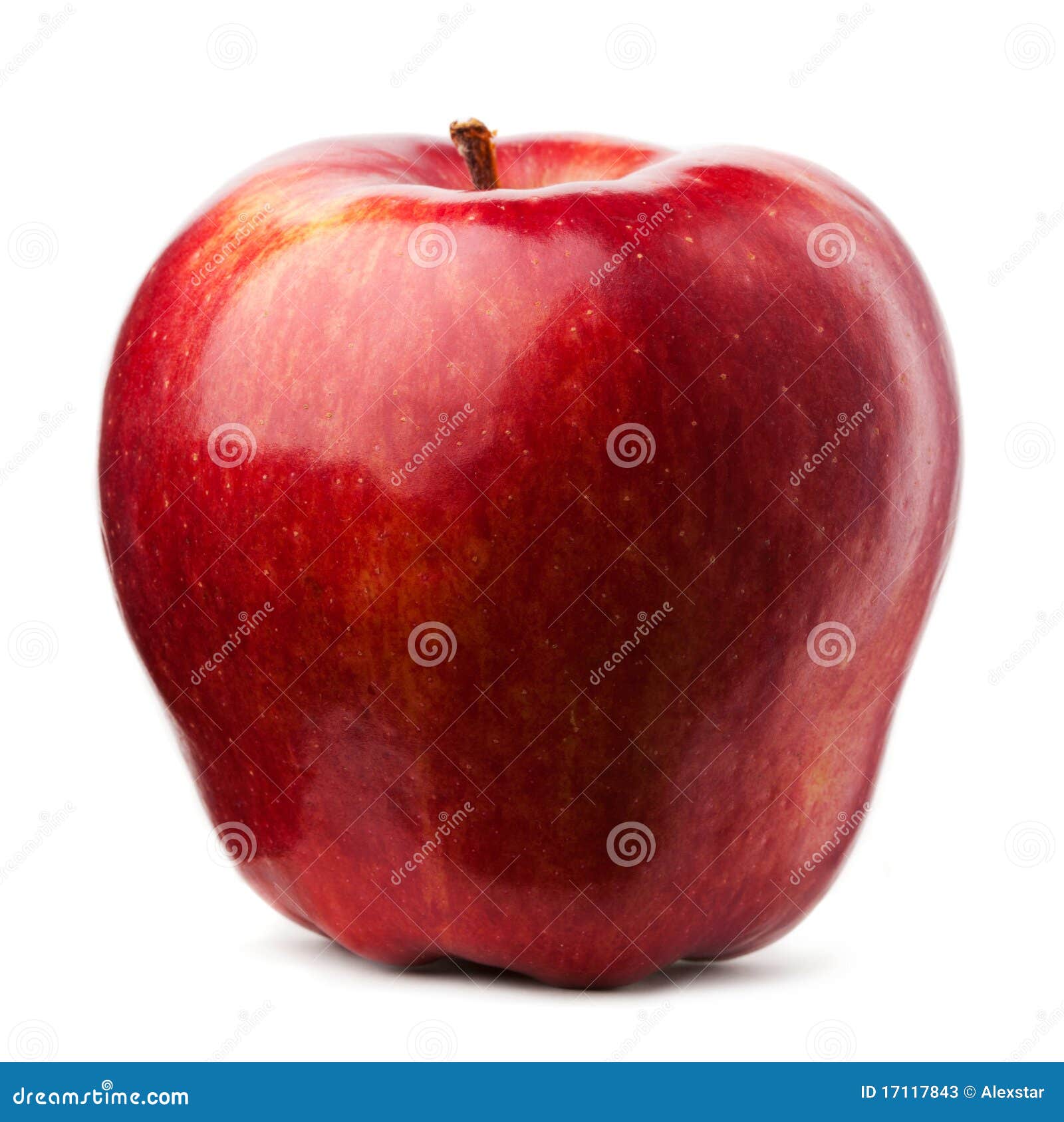 Ripe red apple stock image. Image of single, mouth, colourful - 17117843