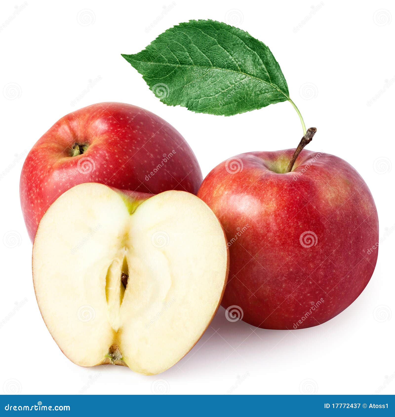 Ripe red apple stock image. Image of diet, colorful, ripe - 17772437
