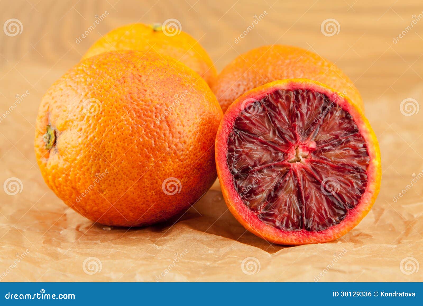 Ripe Red Blood Oranges and Slices Stock Photo - Image of foods, beauty ...