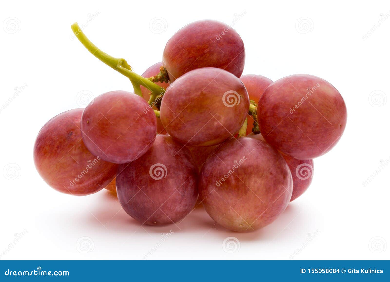 Ripe Red Grape Isolated on White Stock Photo - Image of sweet, fruit ...