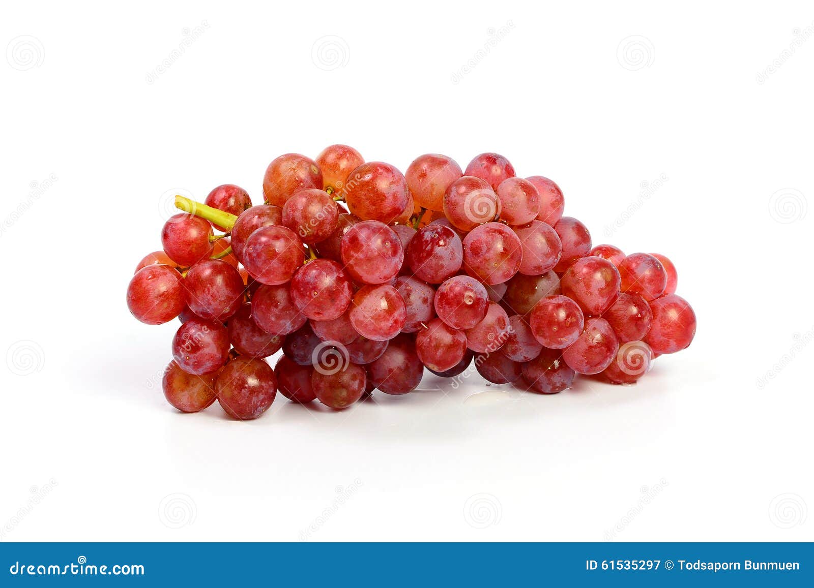 Ripe Red Grape Isolated on White Stock Image - Image of organic ...