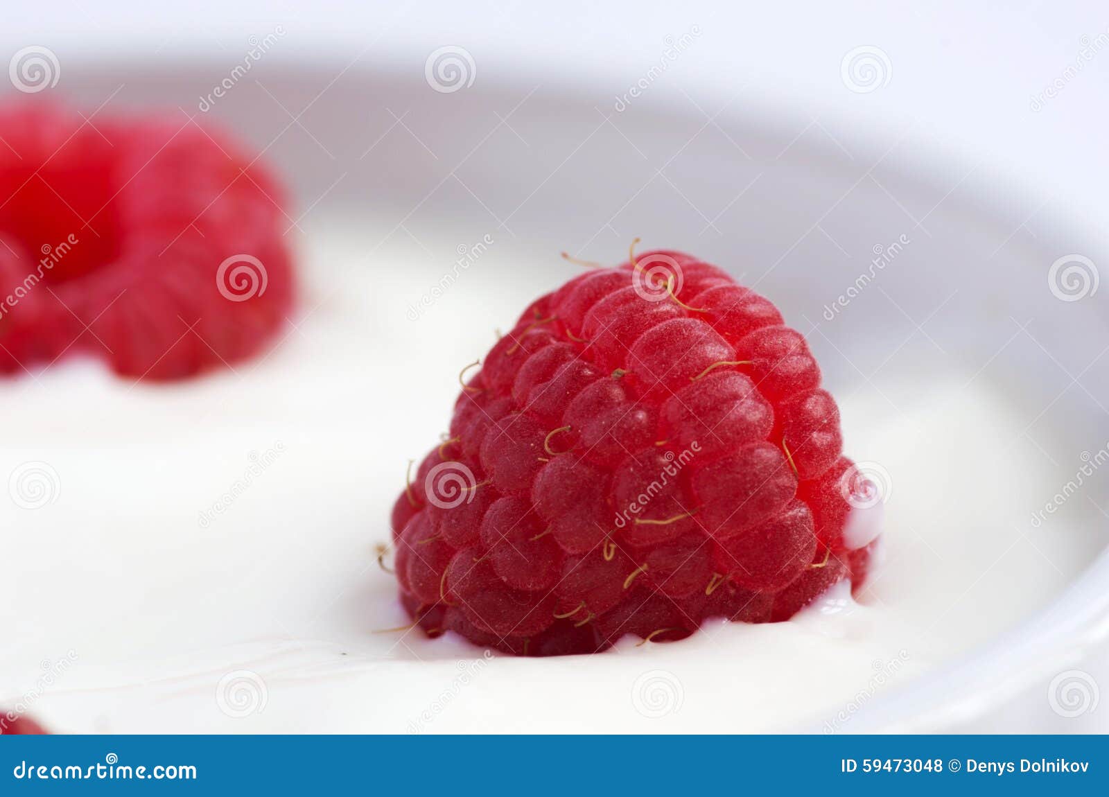 Ripe red raspberries stock photo. Image of nutrition - 59473048