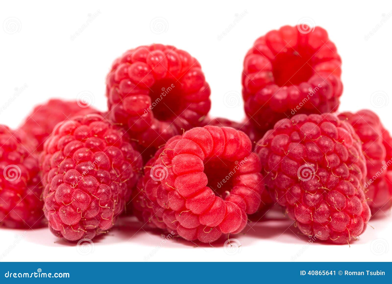 Ripe red raspberry stock image. Image of isolated, raspberry - 40865641