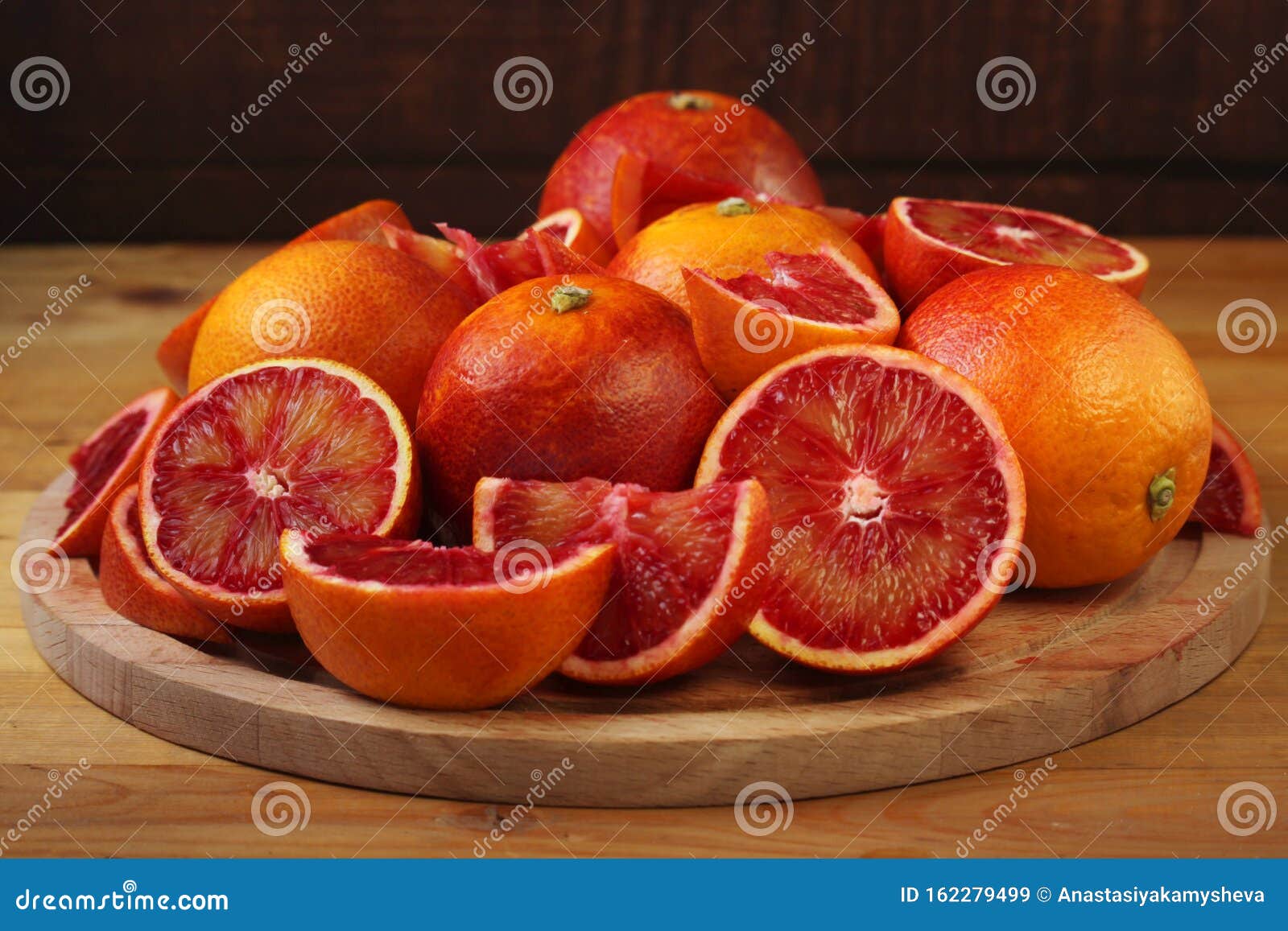 Red Oranges with Copy Space Background Stock Image - Image of fruit ...