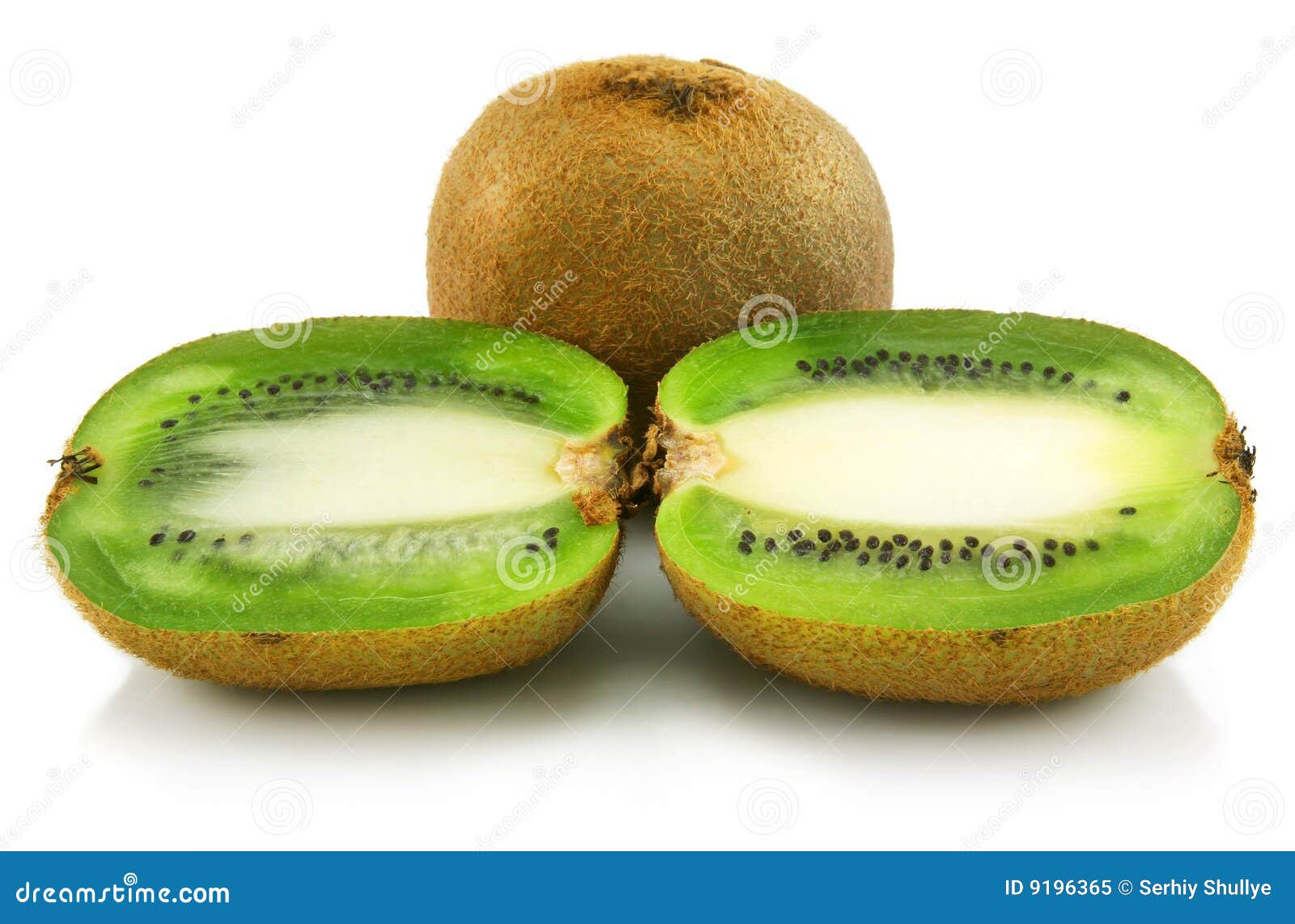 Ripe Sliced Kiwi Isolated on White Stock Image - Image of fluffy, pith ...