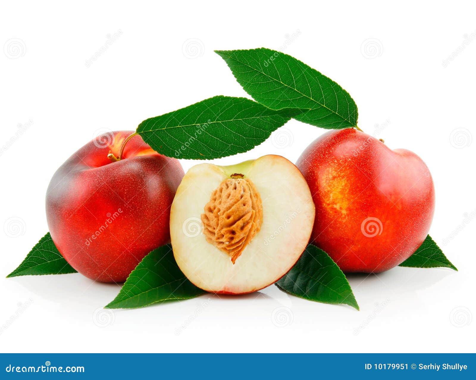 Ripe Sliced Peach (Nectarine) Stock Image - Image of food, plant: 10179951