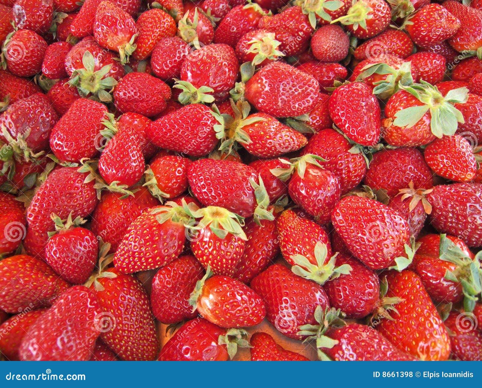 Ripe strawberries stock photo. Image of mound, colorful - 8661398