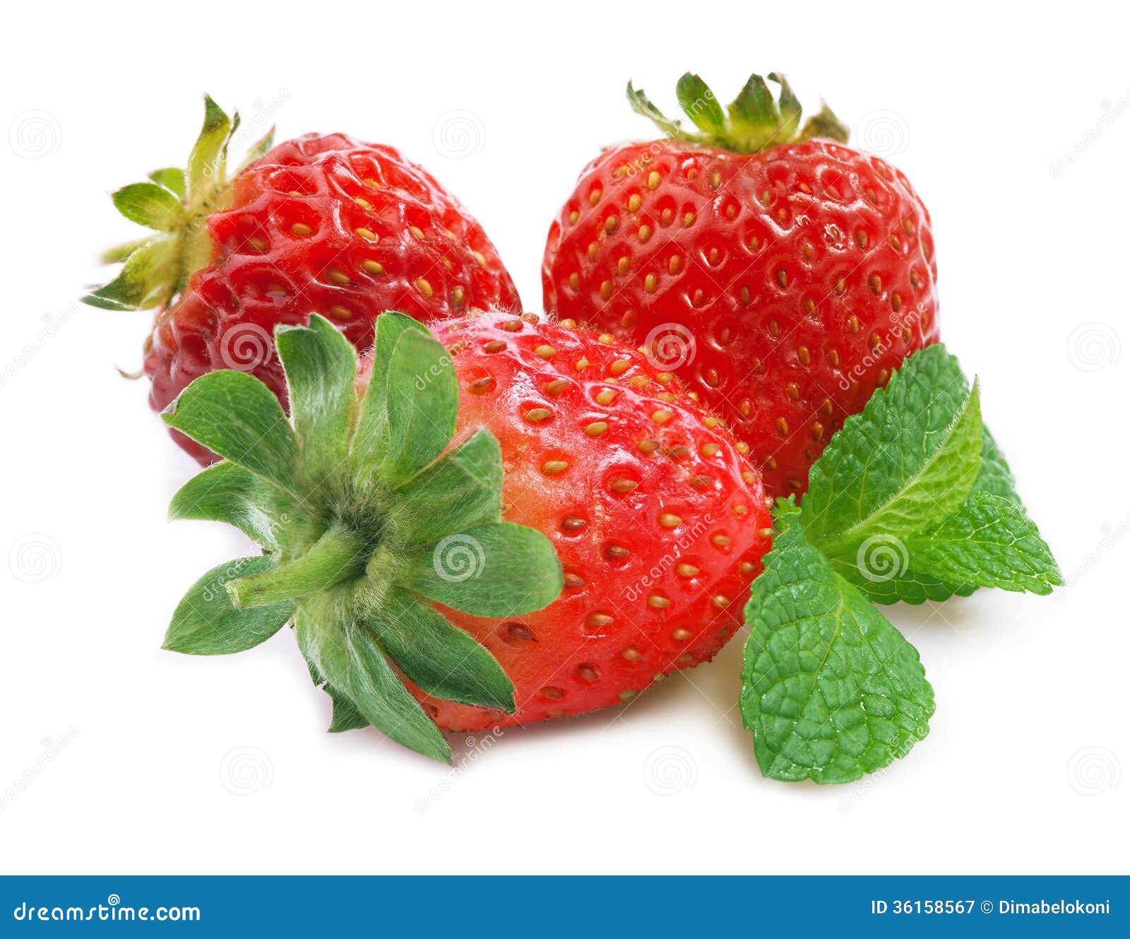 Ripe strawberry isolated. stock image. Image of berry - 36158567