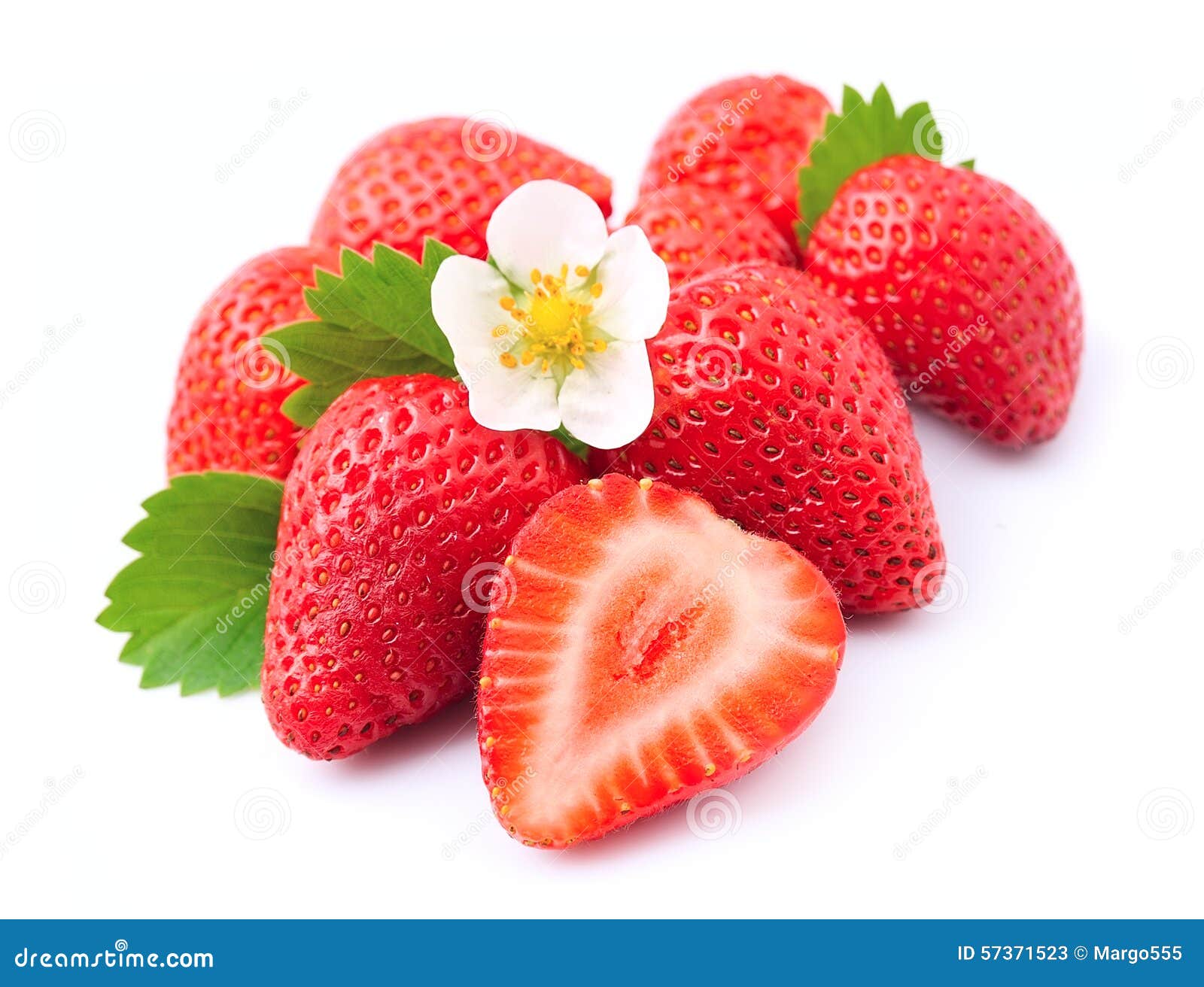 Ripe strawberry stock image. Image of food, flowing, strawberry - 57371523
