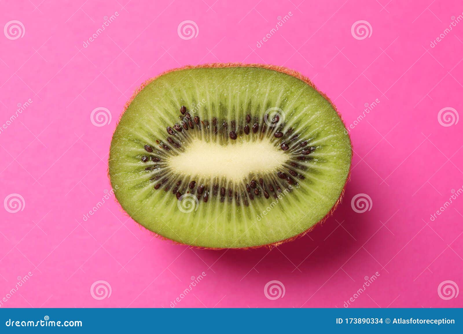 Ripe Sweet Kiwi on Pink Background Stock Photo - Image of fruit, green ...
