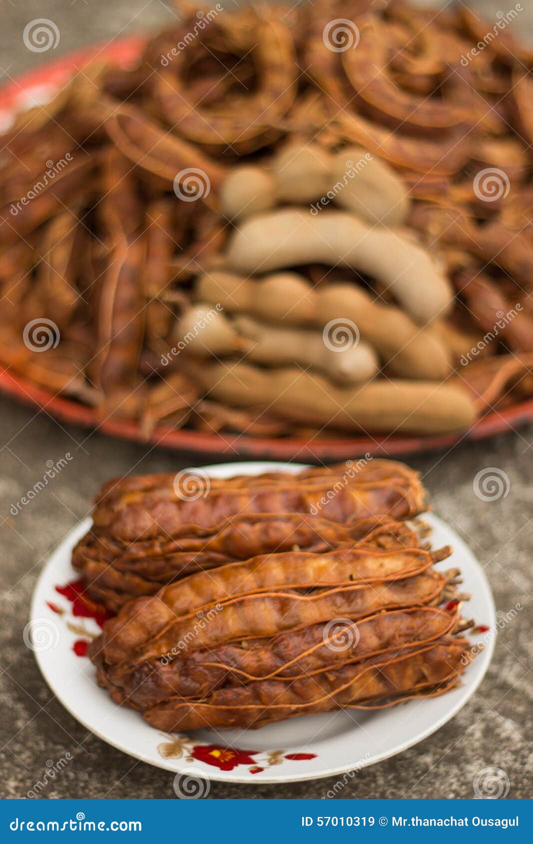 Ripe Tamarind stock image. Image of food, spices, thai - 57010319