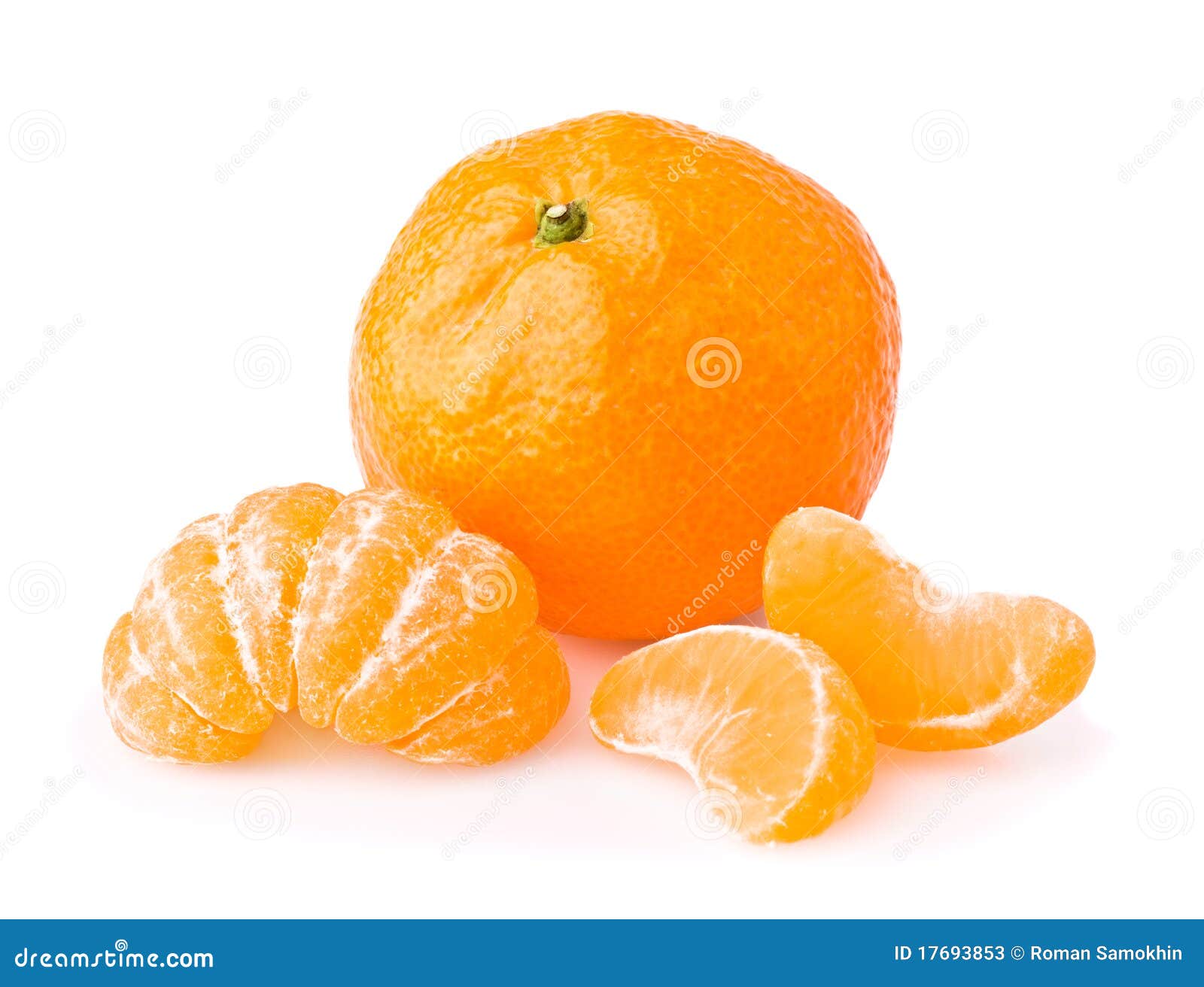 Ripe tangerine with slices stock image. Image of ingredient - 17693853