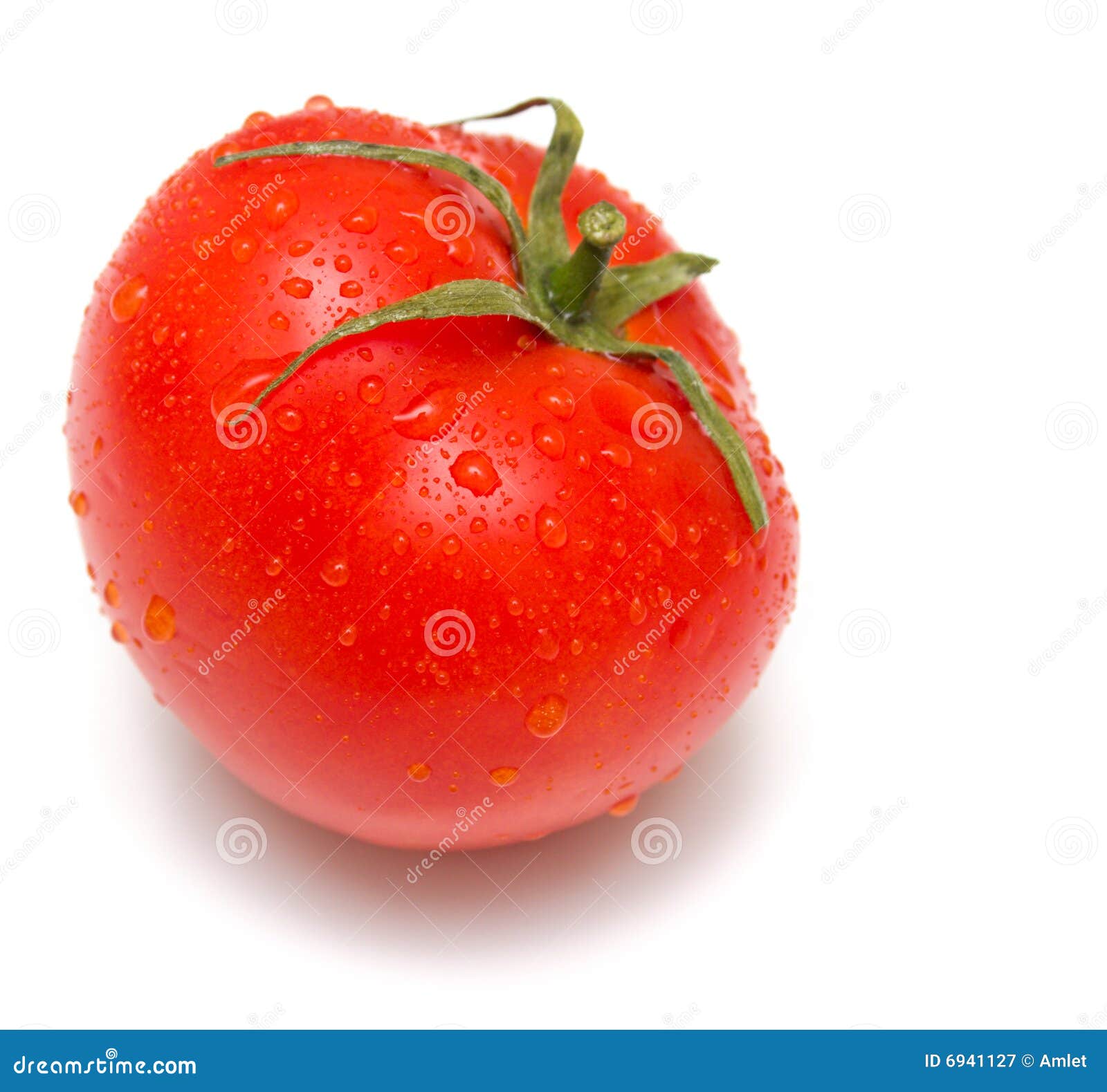 Ripe tomato stock image. Image of isolated, drop, round - 6941127