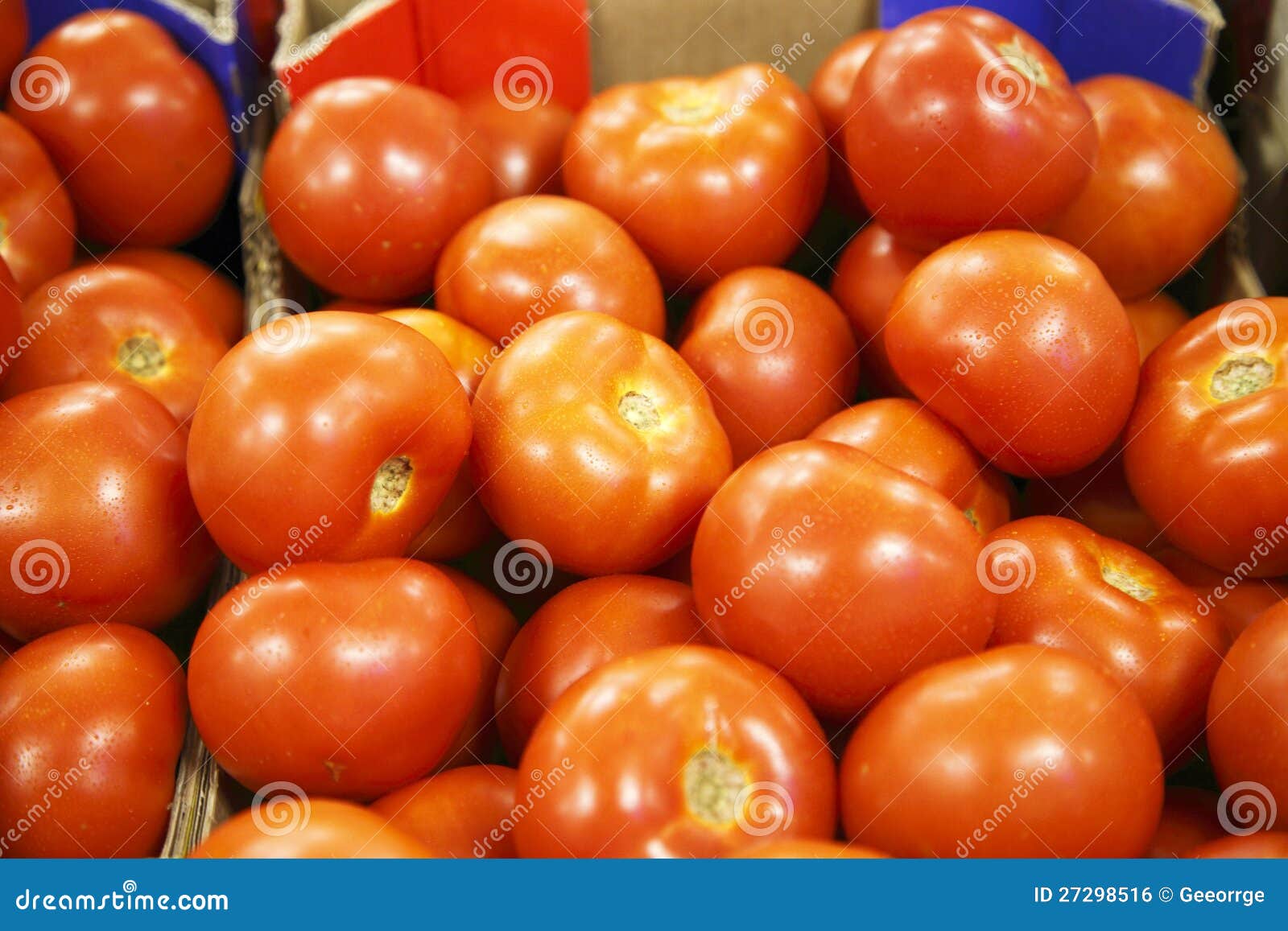Ripe Tomatoes in a Supermarket Stock Photo - Image of autumn, choice ...