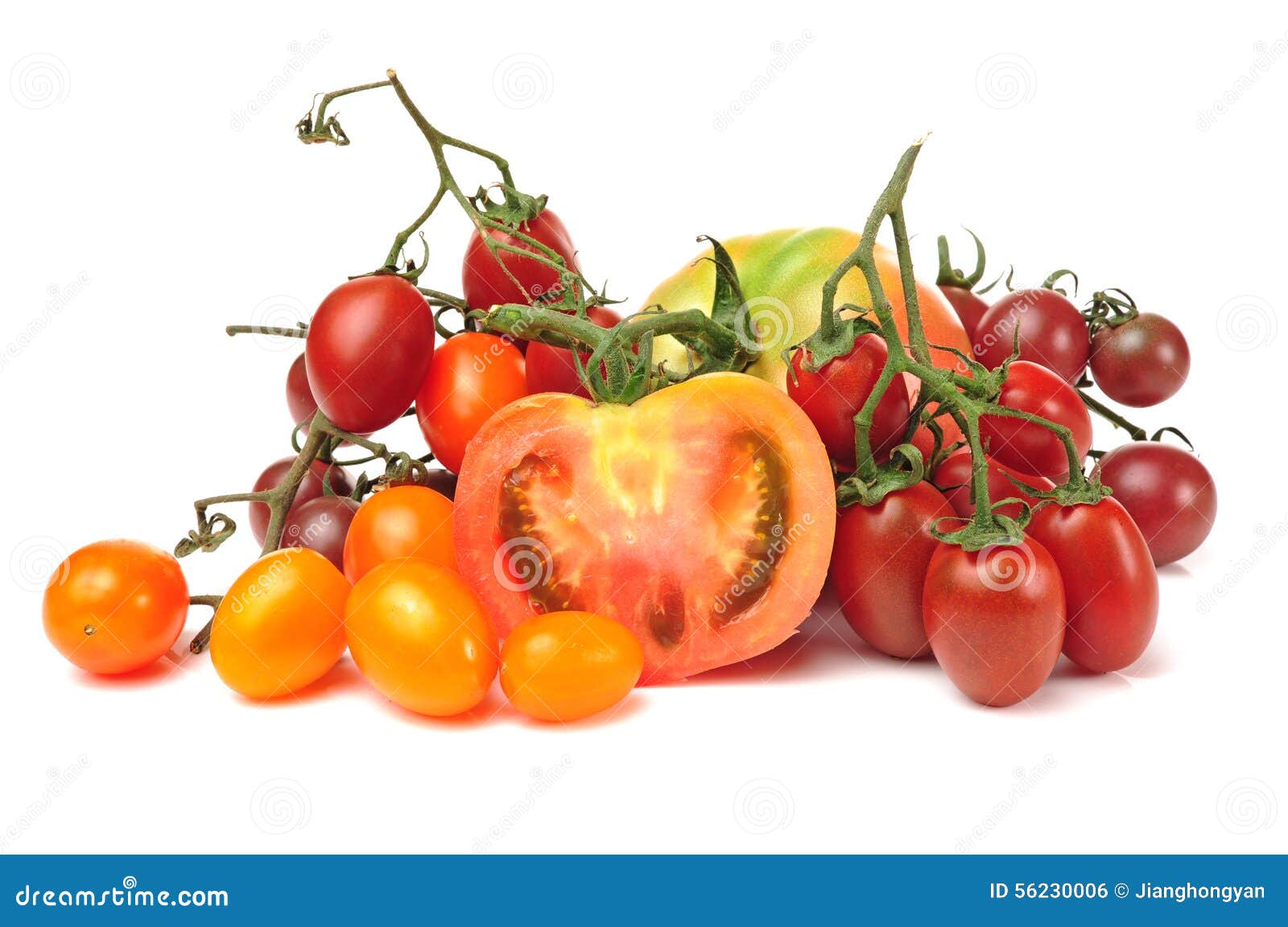 Ripe tomatoes stock photo. Image of vitamin, ripe, leaf - 56230006