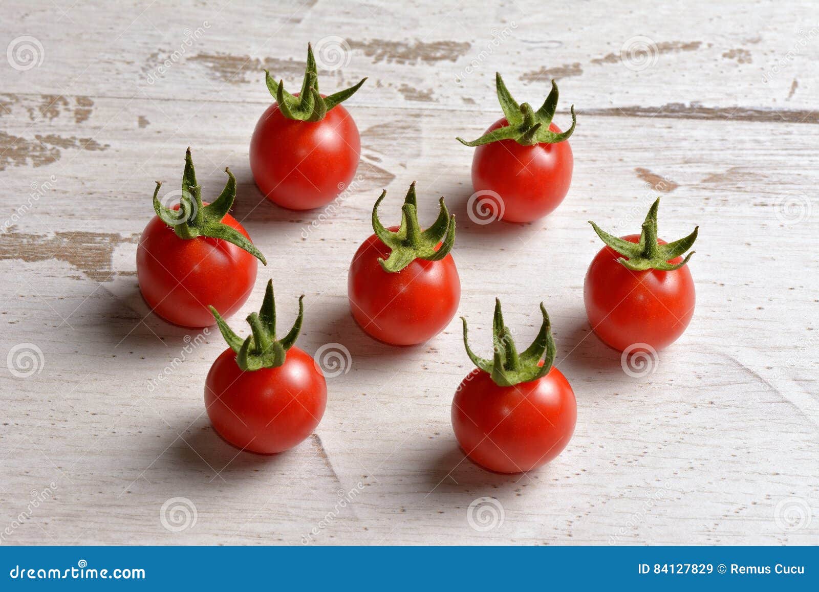 Ripe Tomatoes on White Wooden Table. Stock Image - Image of fresh ...