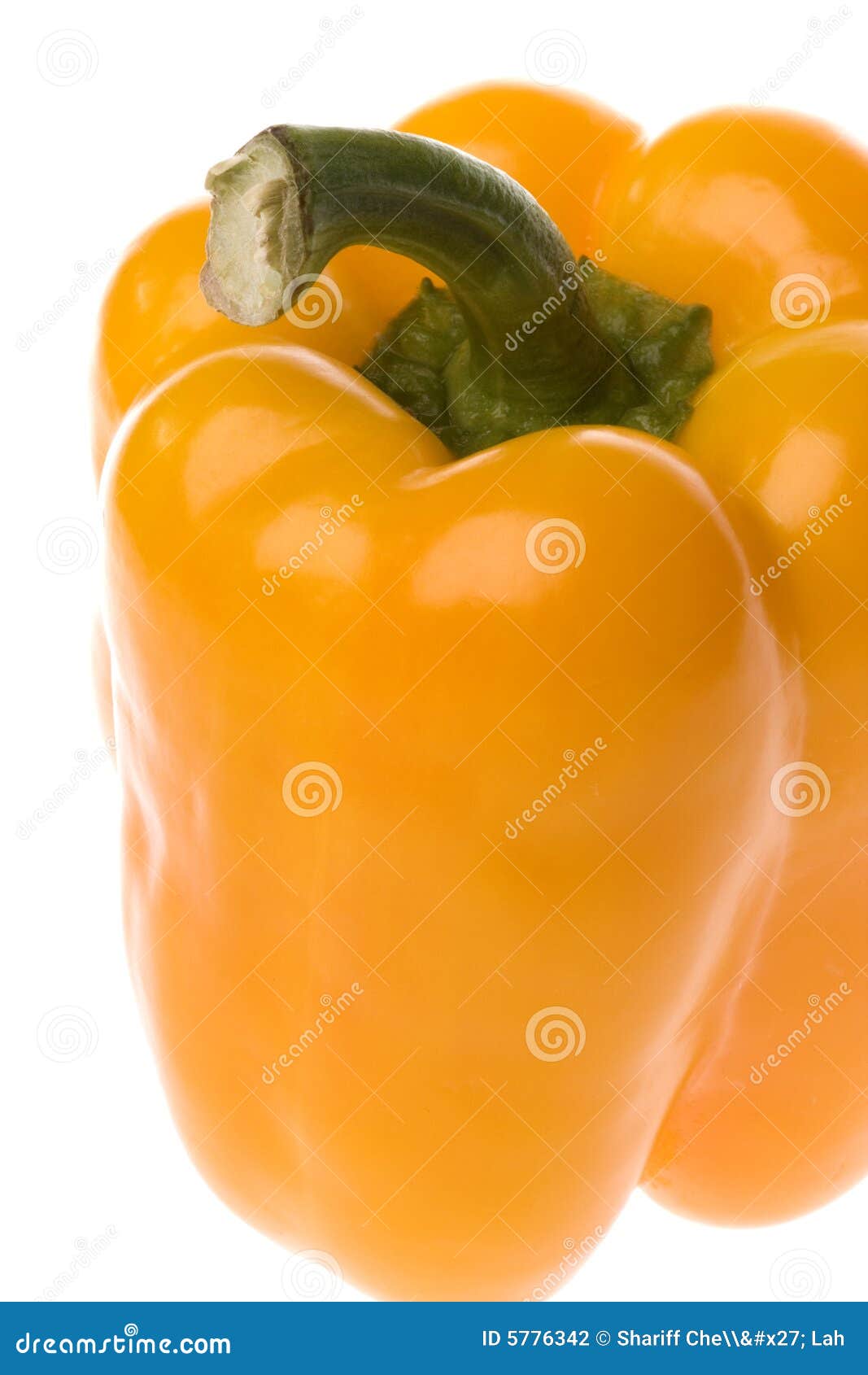 Ripe yellow bell pepper stock photo. Image of background - 5776342