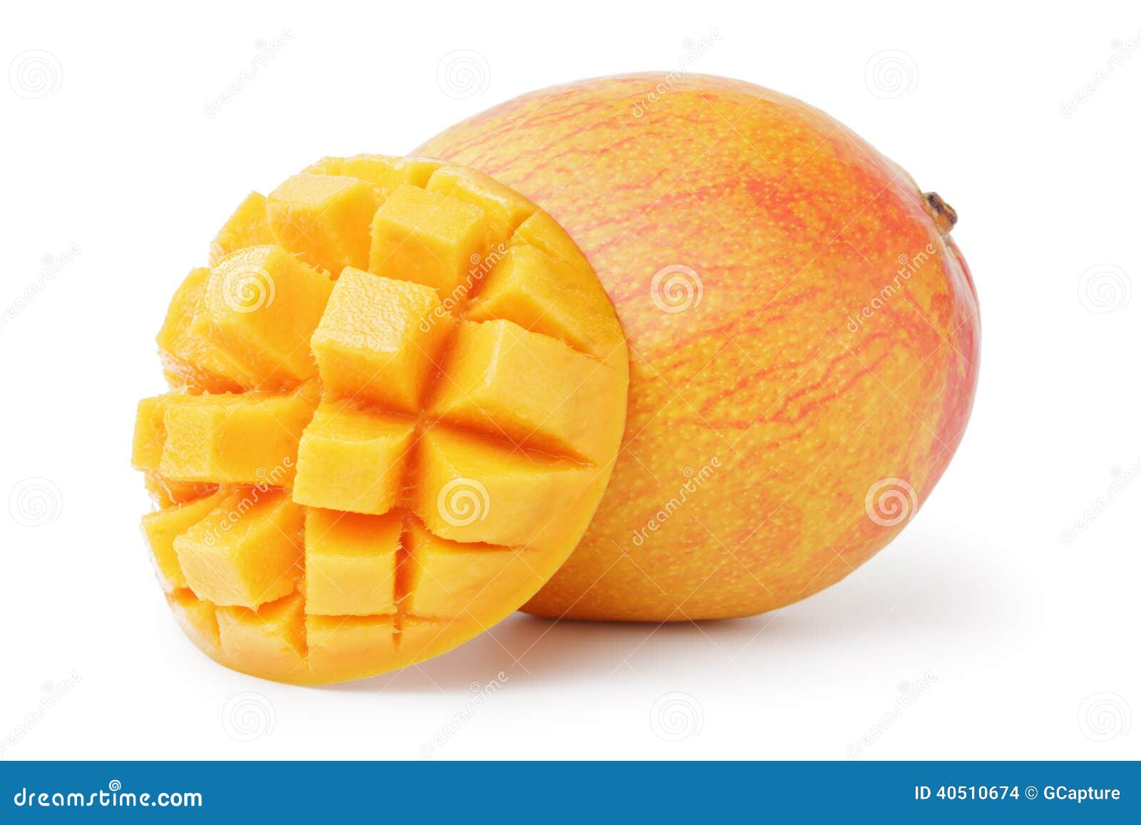 Ripe yellow red mango stock photo. Image of orange, vitamin - 40510674