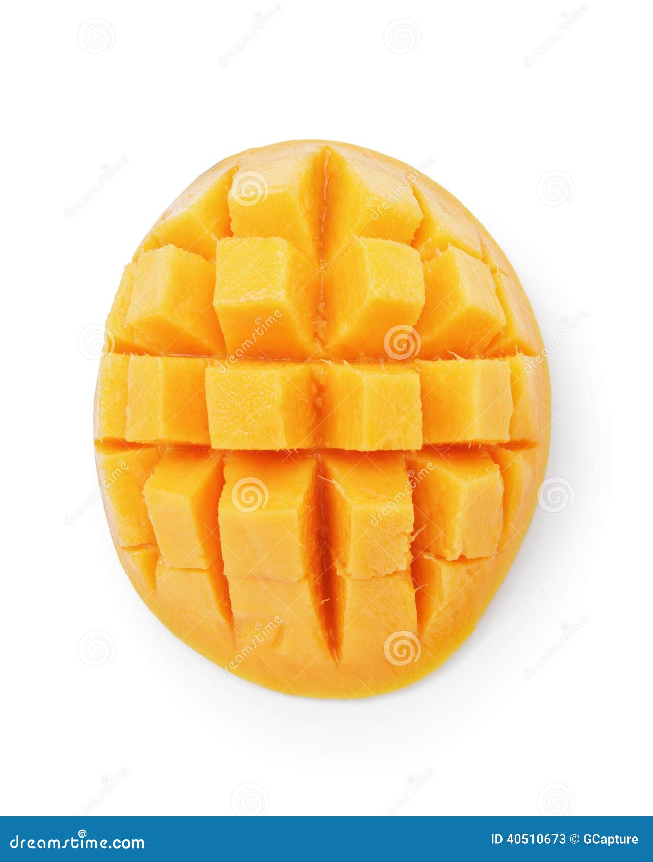 Ripe Yellow Red Mango Slice Stock Image - Image of isolated, sliced ...