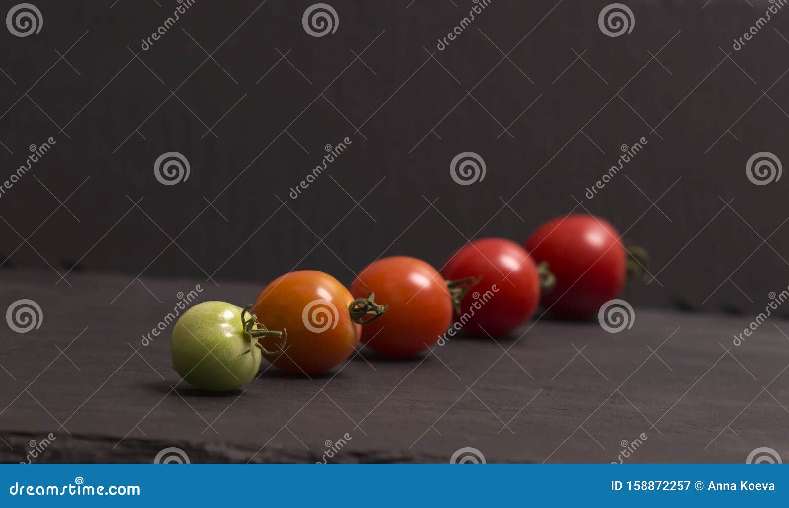 Ripening stages of tomato stock image. Image of delicious - 158872257