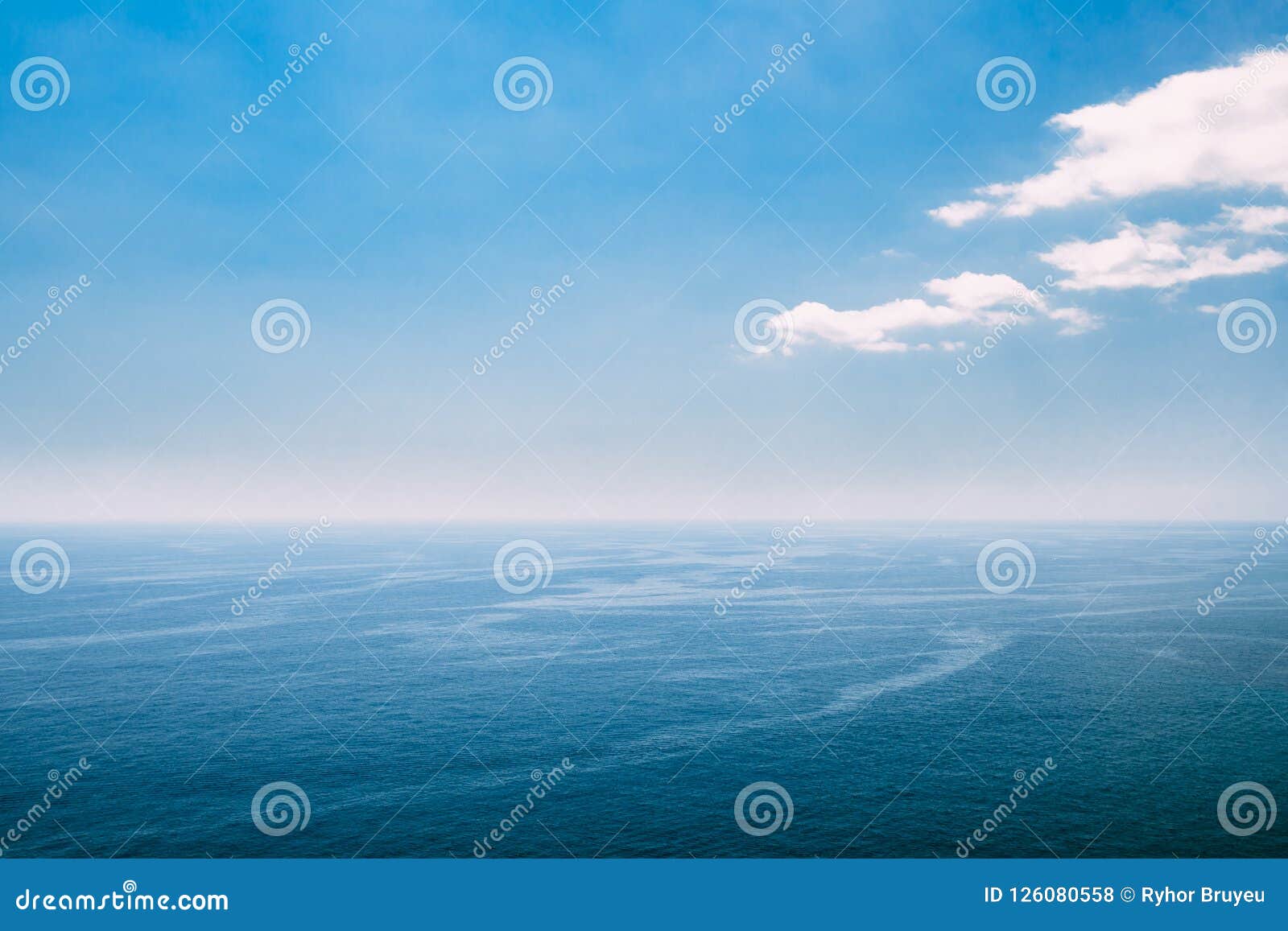 Riple Sea Ocean and Blue Sky Background Stock Photo - Image of outdoor ...