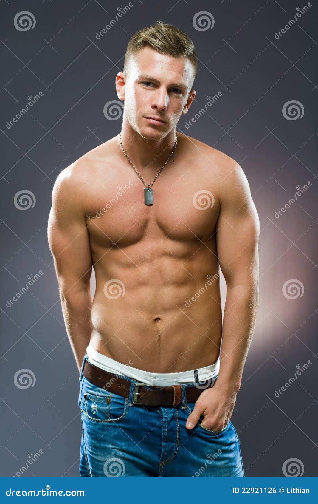 Ripped. stock photo. Image of cool, background, macho - 22921126