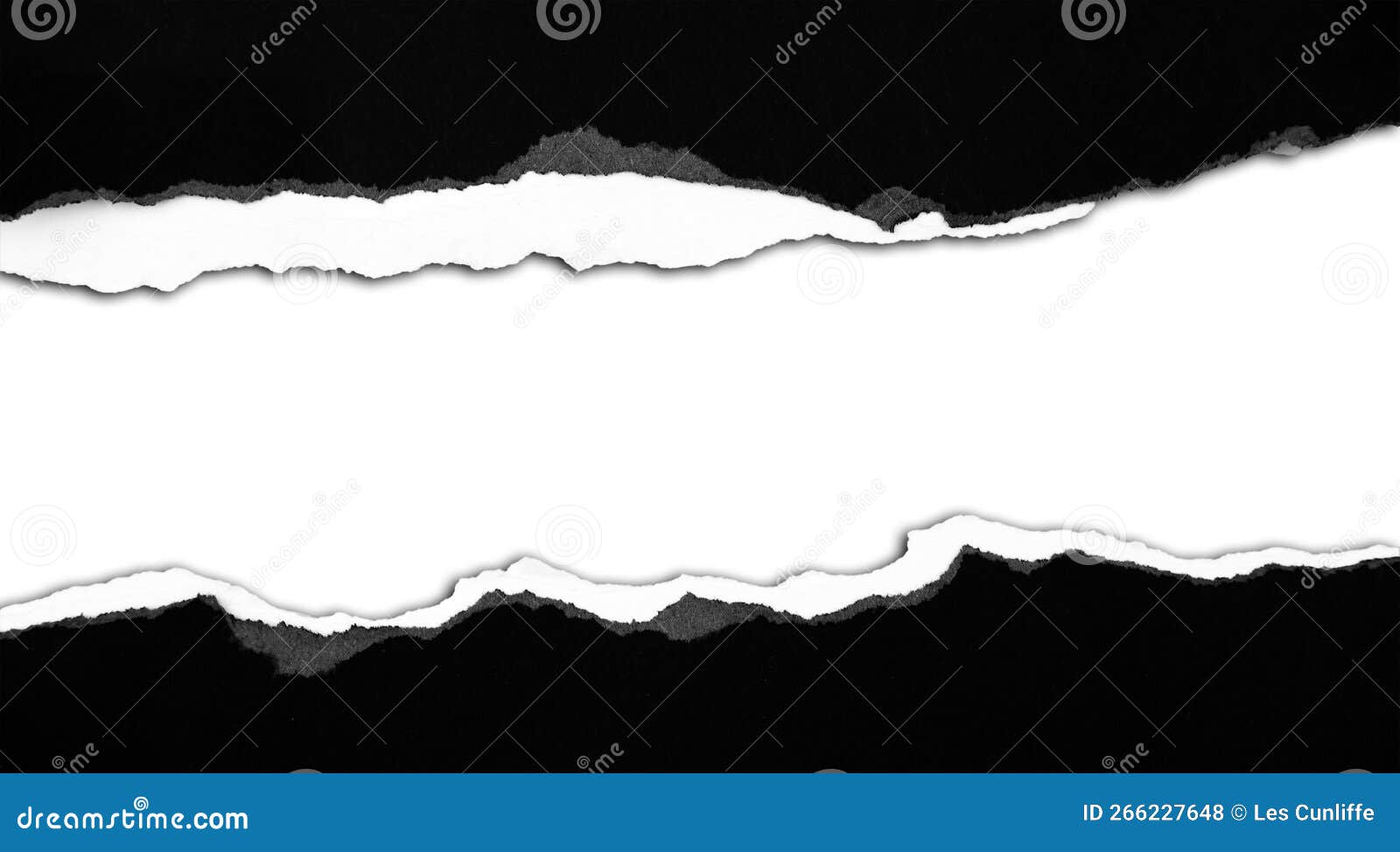 Gap in ripped paper stock photo. Image of photograph - 266227648