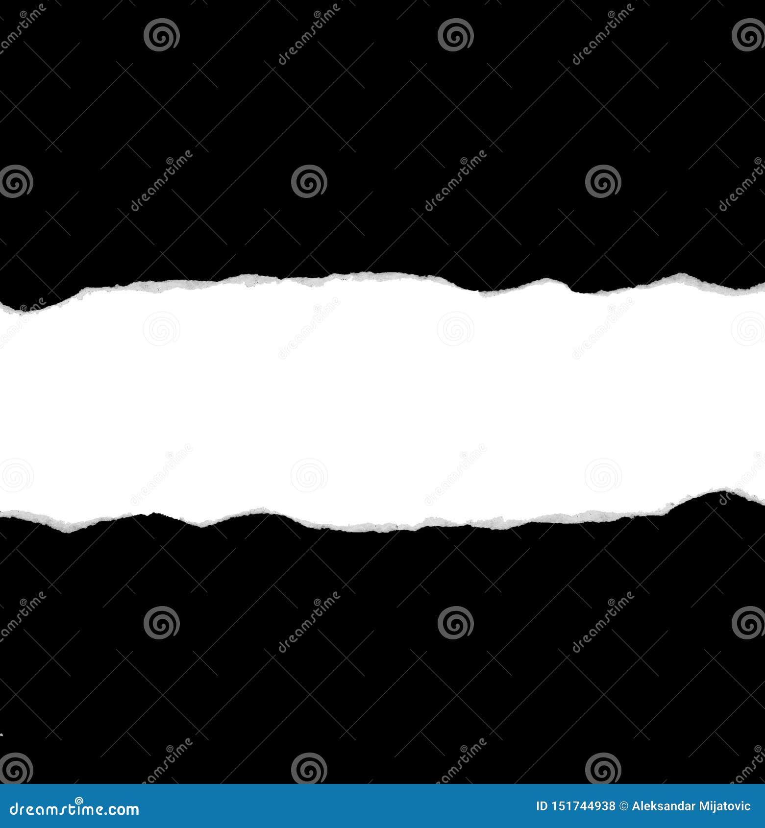 Ripped Black and White Paper Stock Photo - Image of impact, divide ...