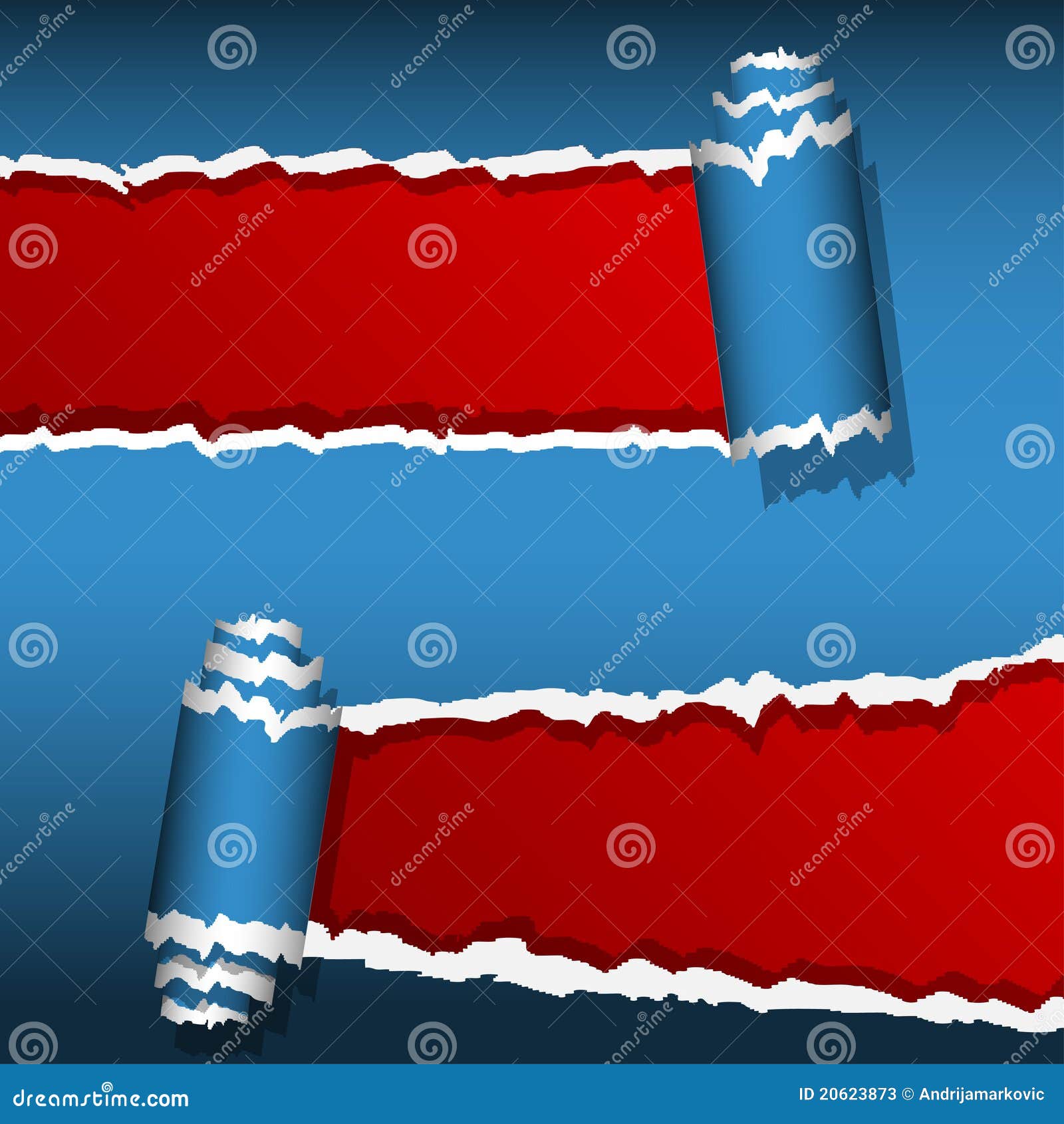 Ripped blue stock vector. Illustration of paper, graphic - 20623873