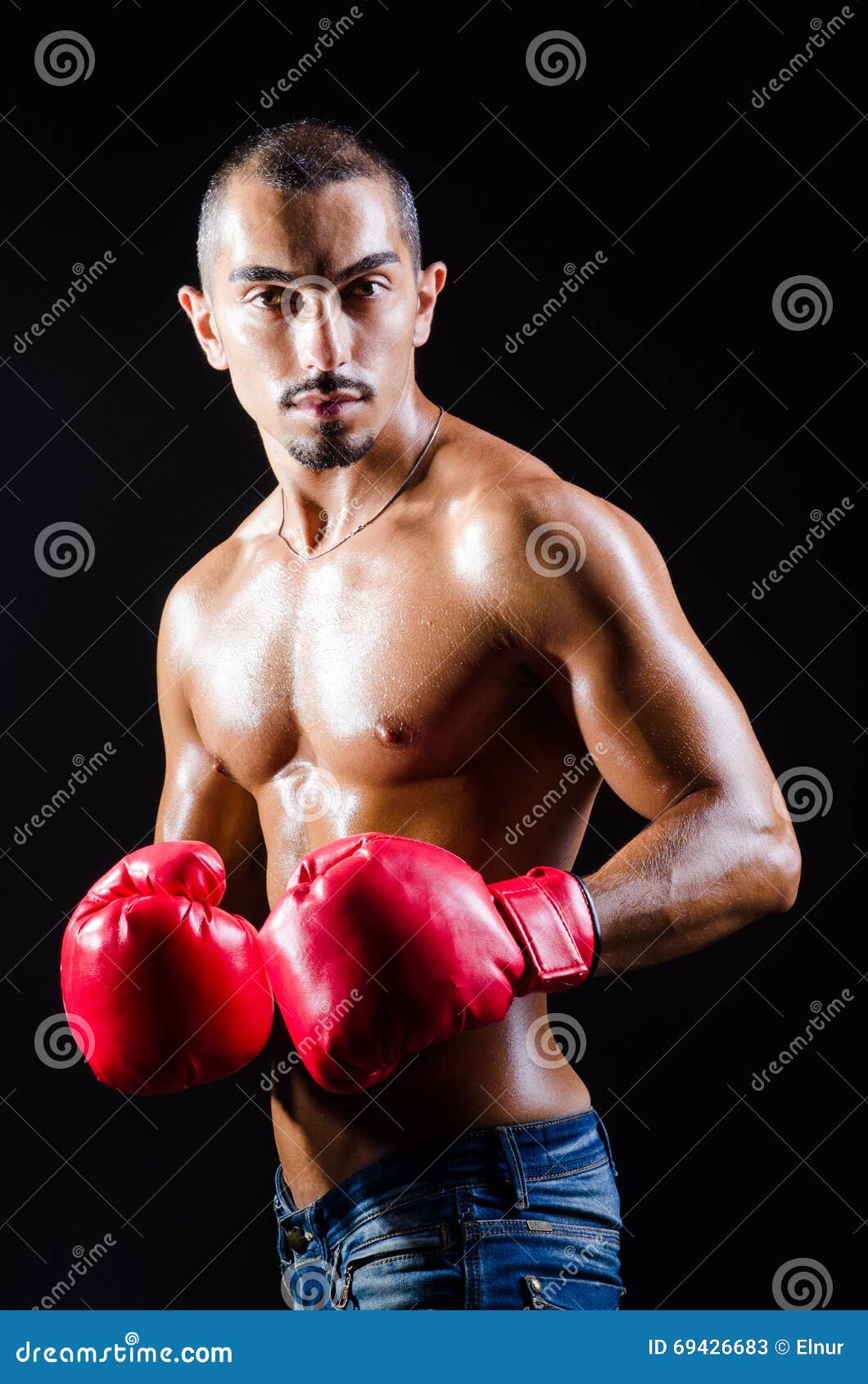 The Ripped Boxer in Sports Concept Stock Image - Image of body ...