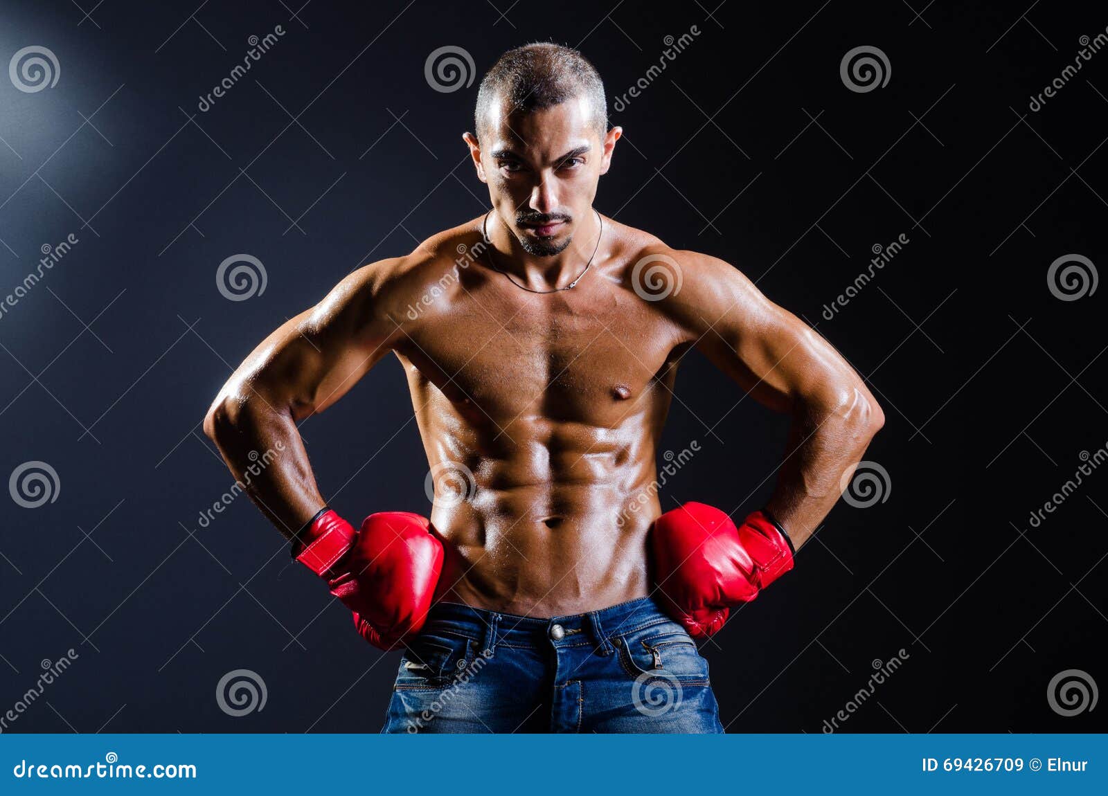 The Ripped Boxer in Sports Concept Stock Image - Image of funny ...