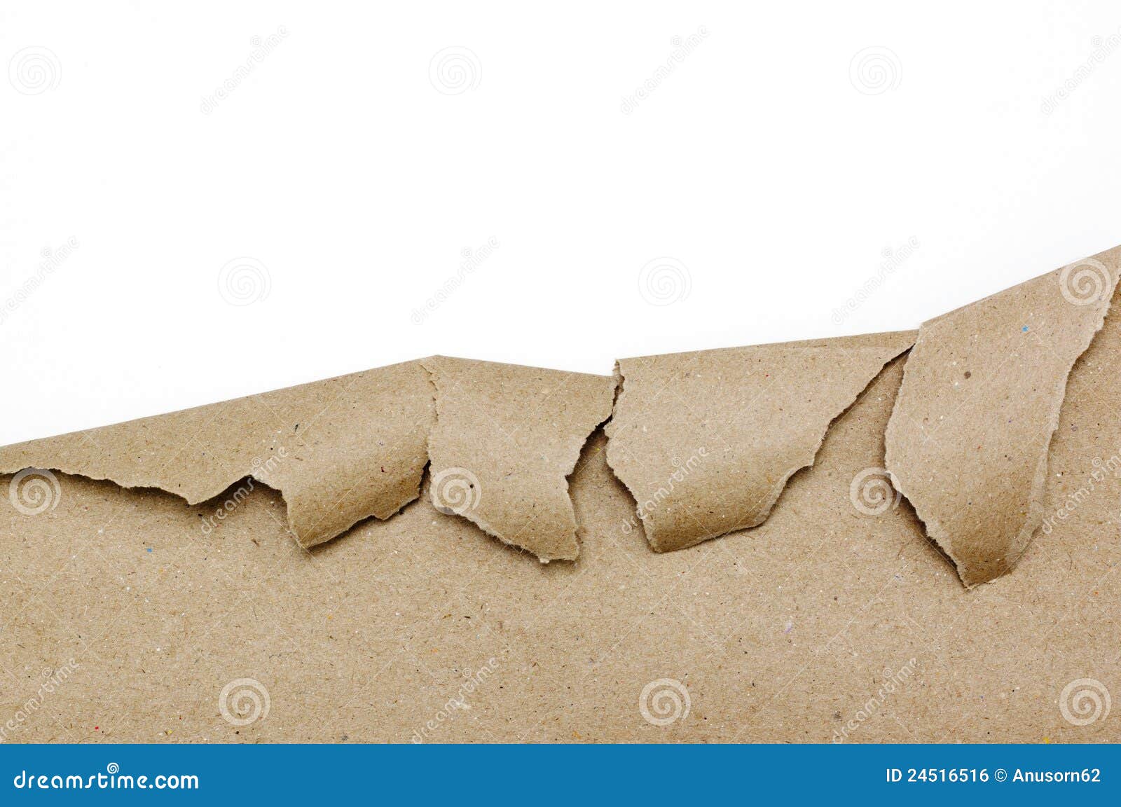 Ripped brown paper stock photo. Image of divide, concept - 24516516