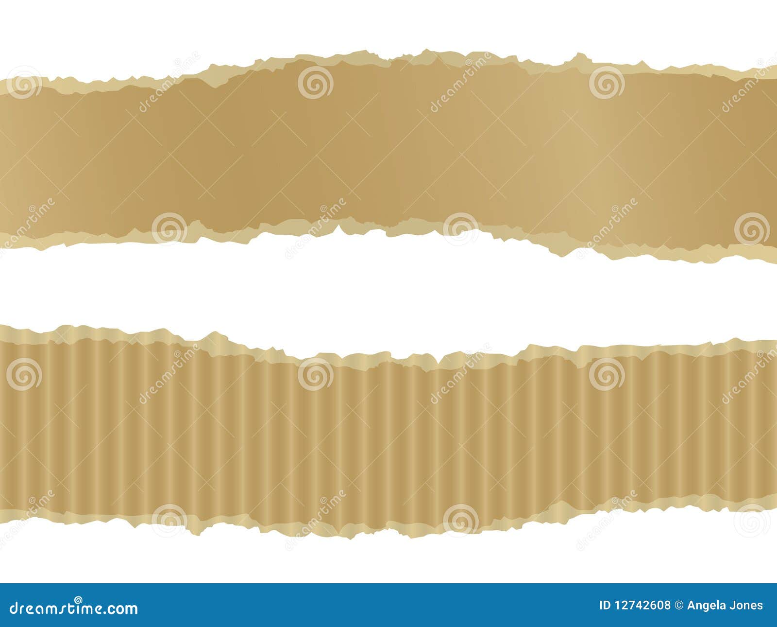 Ripped cardboard banners stock vector. Illustration of icon - 12742608