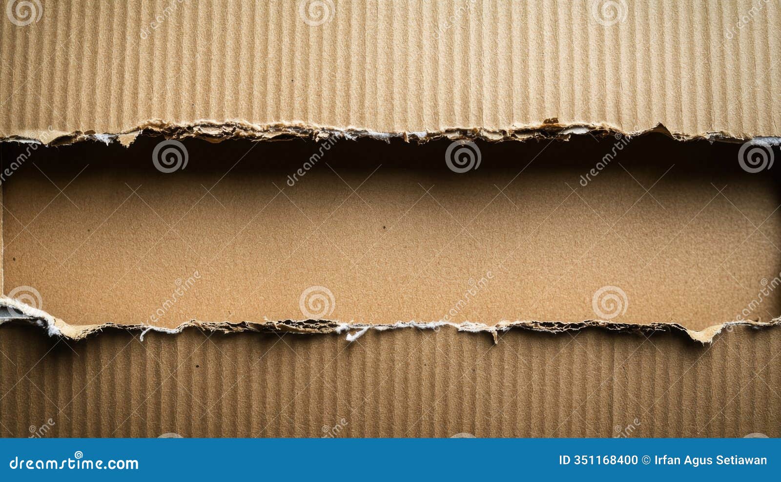 Ripped Cardboard Showing Brown Inner Layer Stock Illustration ...