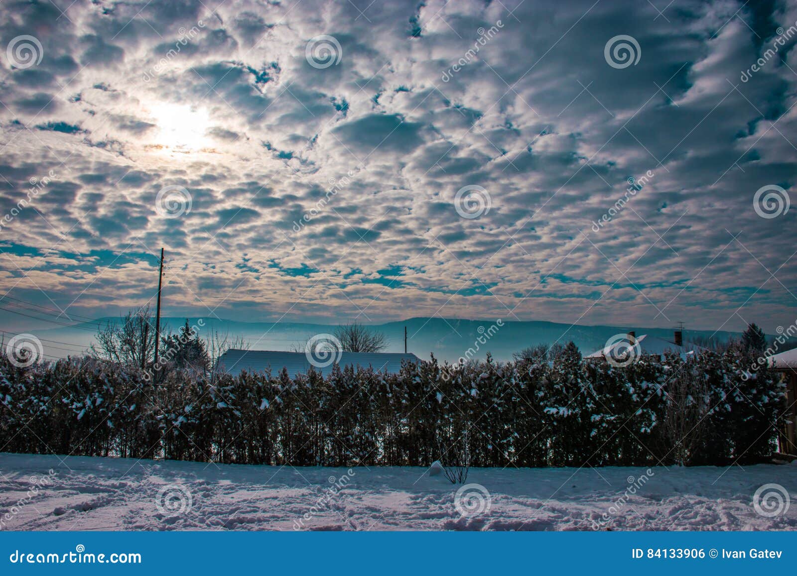 Ripped clouds stock photo. Image of bushes, blue, white - 84133906