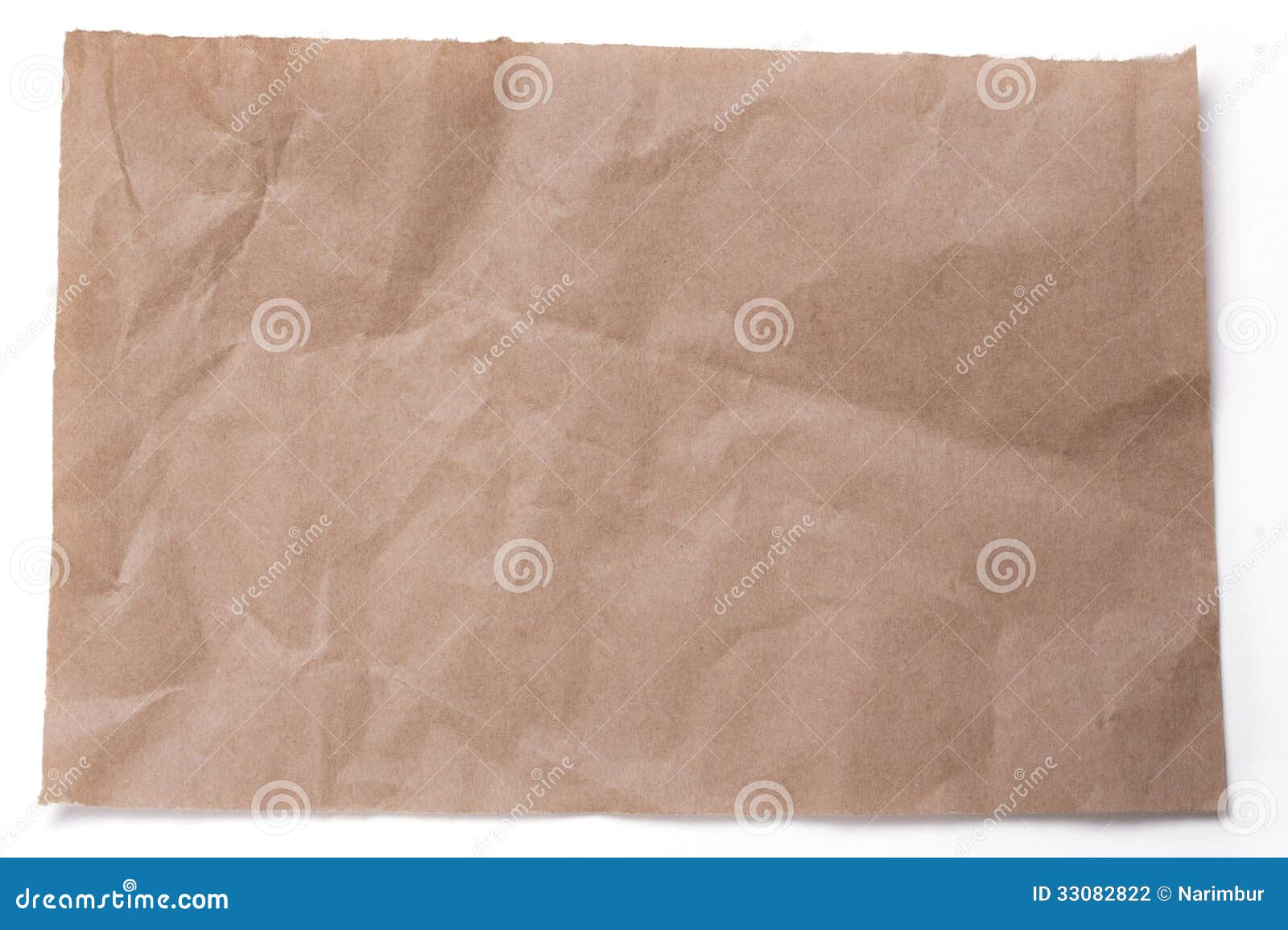 Ripped Crumpled Pieces of Packaging Paper on White Stock Photo - Image ...