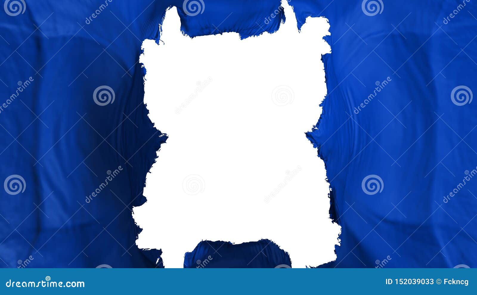 Ripped Deep Blue Color Flying Flag Stock Illustration - Illustration of ...