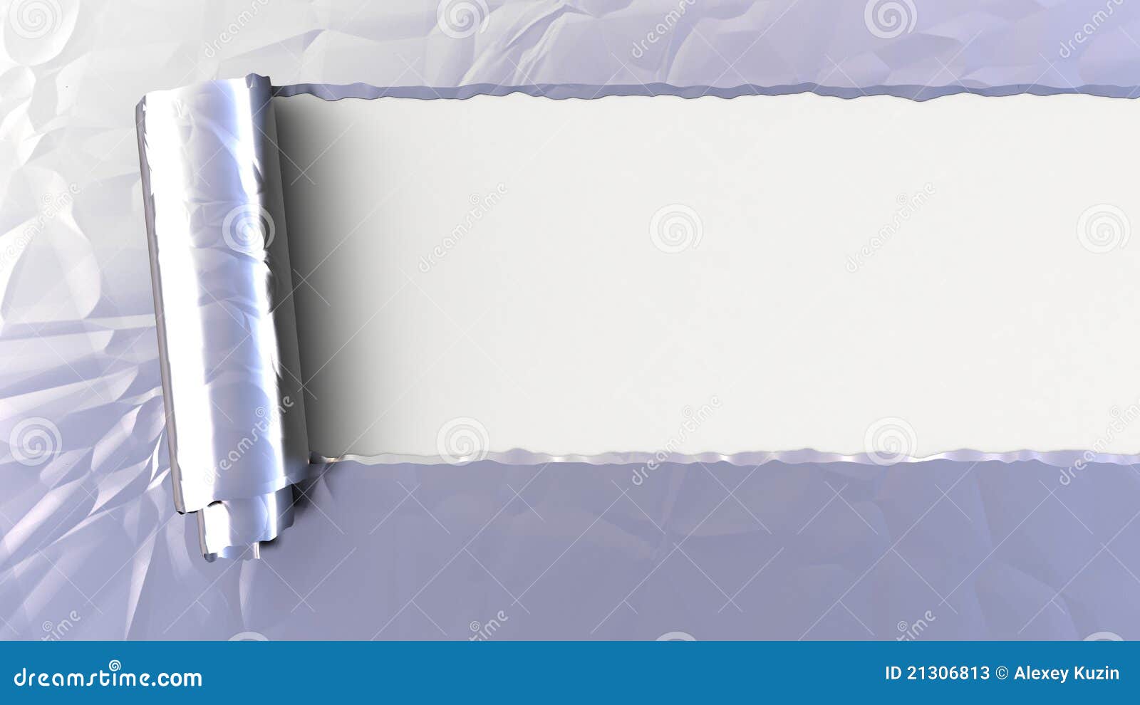 Ripped foil, 3d image stock illustration. Illustration of concept ...