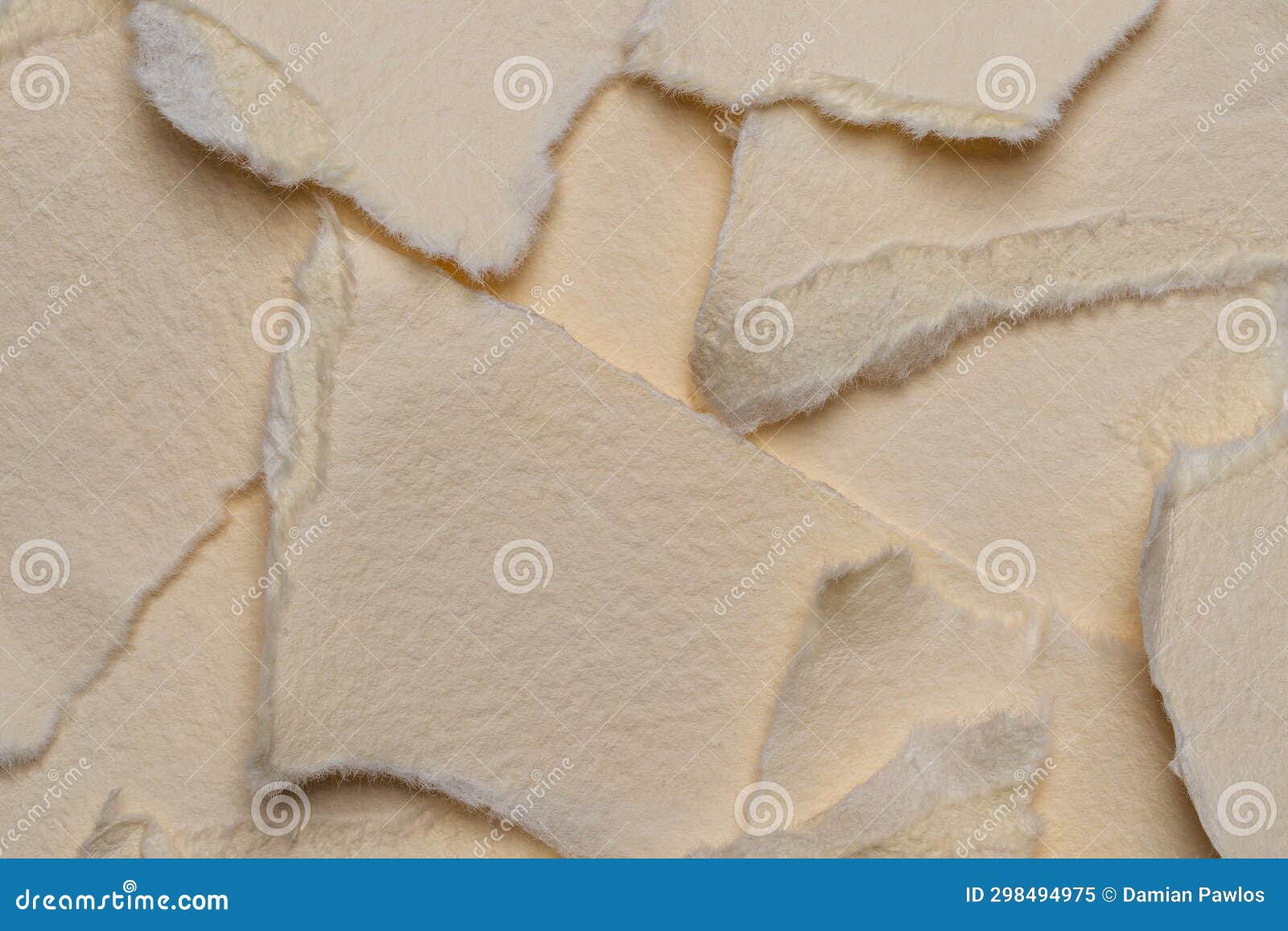 Ripped Fragments of Old-style Paper. Torn Paper Pieces Stock Image ...