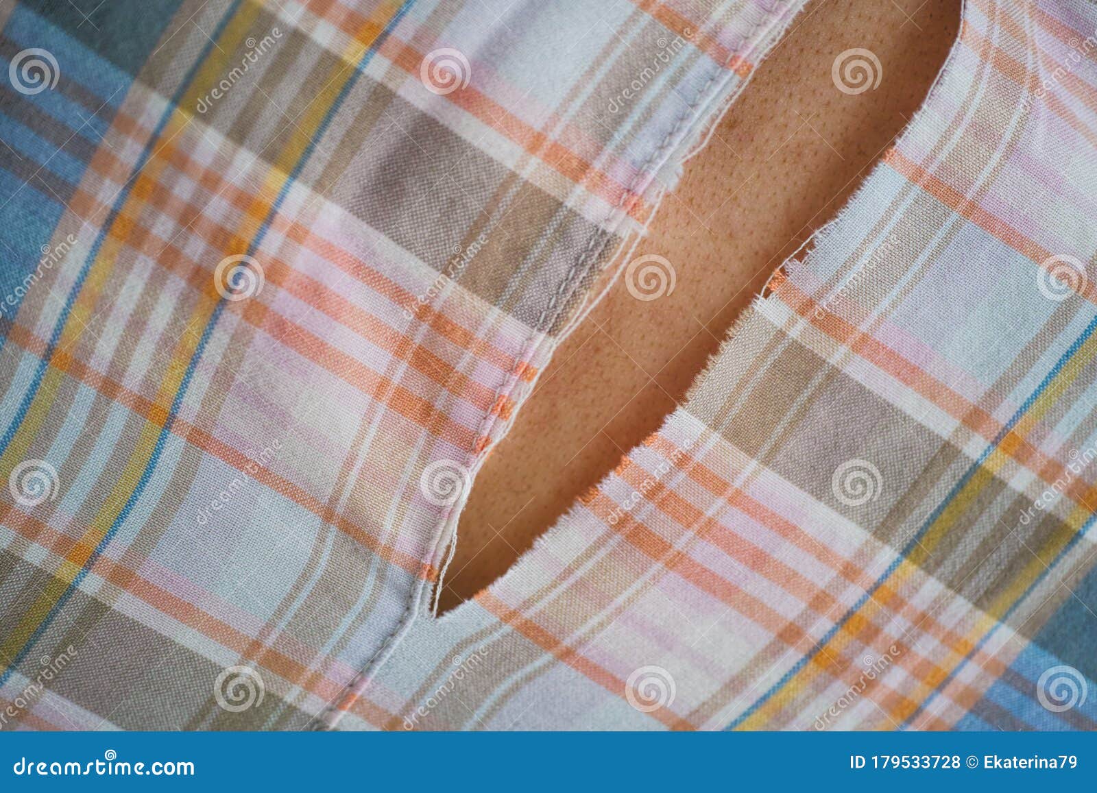 Ripped hole on dress stock photo. Image of tattered - 179533728