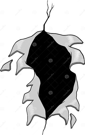 Ripped Hole Vector stock illustration. Illustration of broken - 4171501