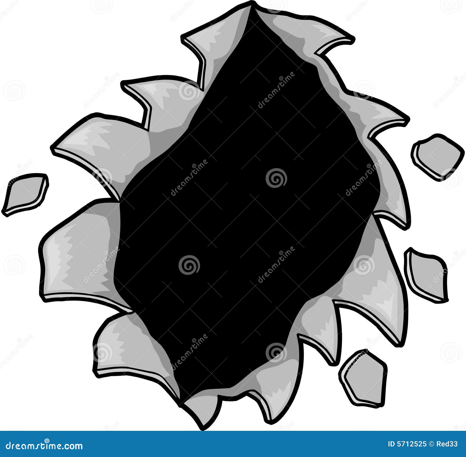 Ripped Hole Vector stock vector. Illustration of brake - 5712525