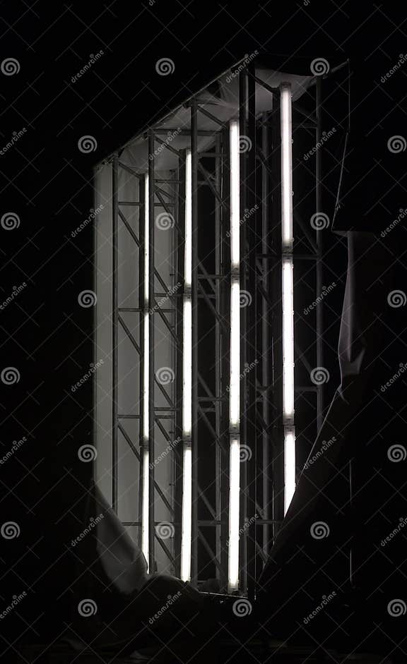 Ripped Illuminated Panel stock image. Image of commercial - 51303957