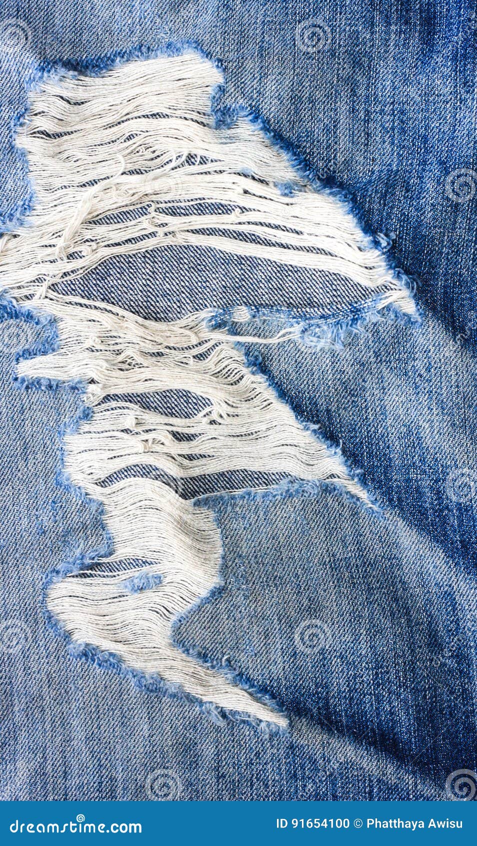 Ripped jeans stock photo. Image of cloth, jeans, background - 91654100