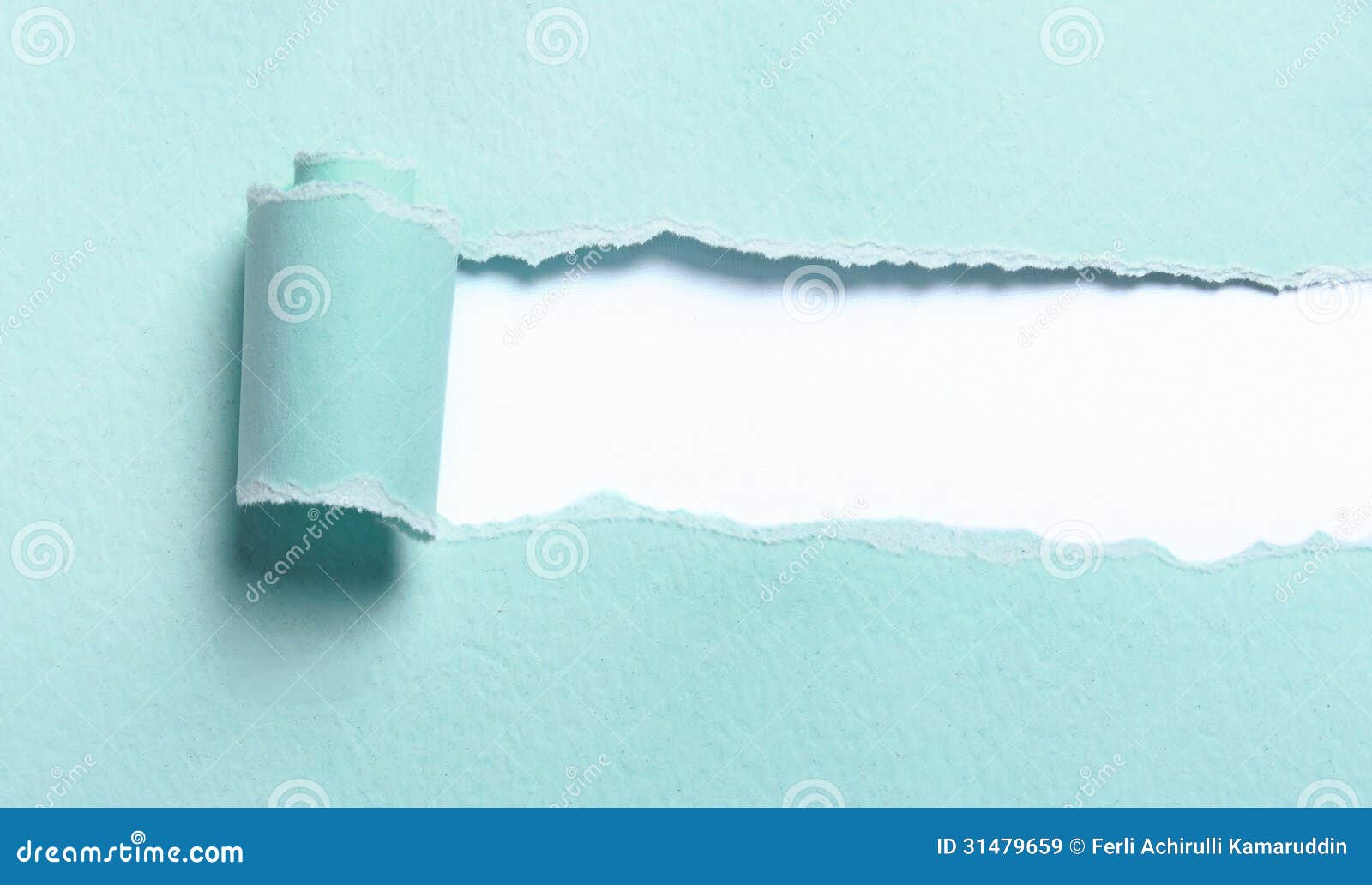 Ripped light blue paper stock image. Image of object - 31479659