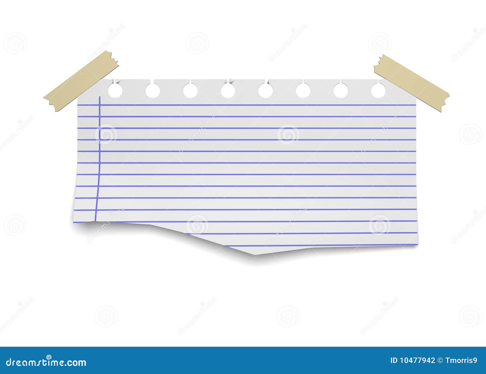 Ripped Note Paper Piece, Instant Films And Adhesive, Sticky Tape Are ...