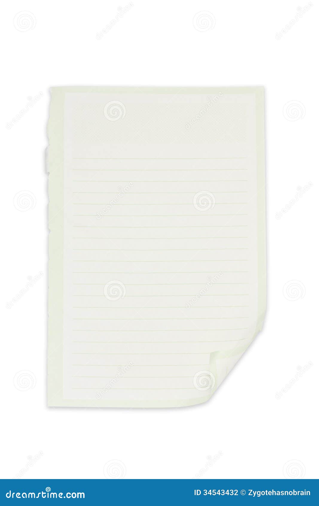 Ripped Off Paper from the Notebook. Stock Photo - Image of chequered ...