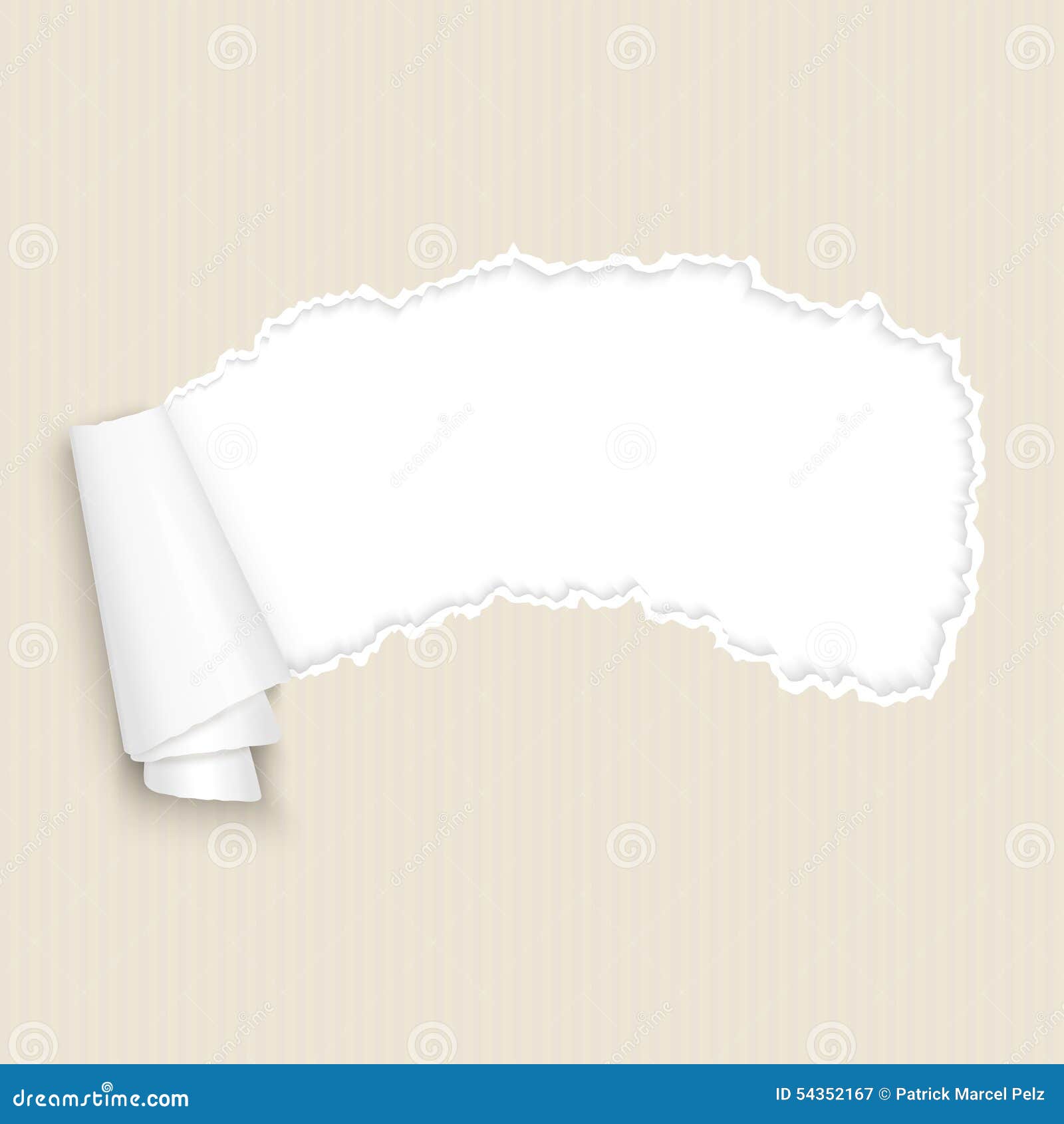 Ripped Open Paper Brown Cardboard Stock Vector - Illustration of ...