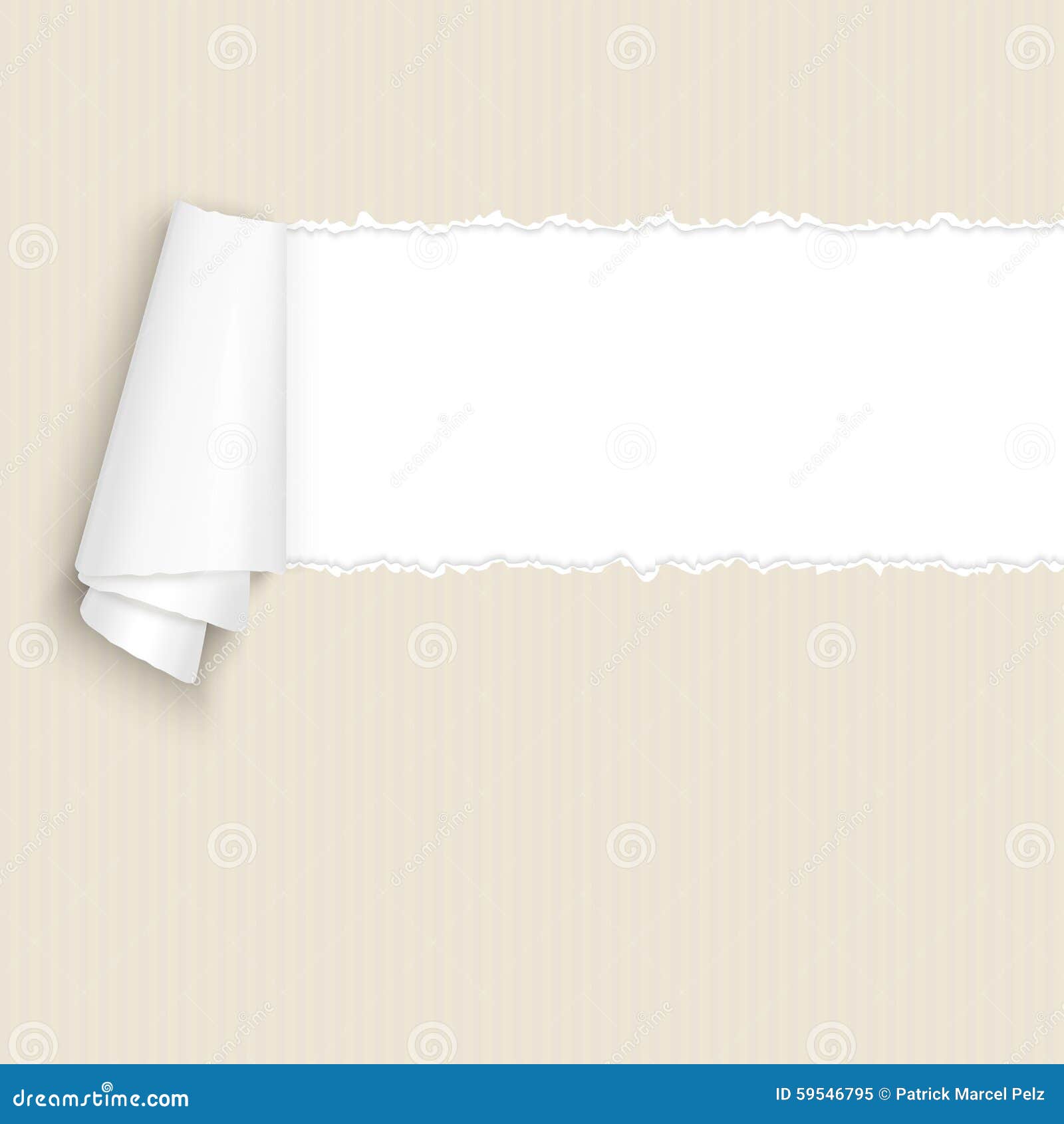 Ripped Open Paper Brown Cardboard Stock Vector - Illustration of ...