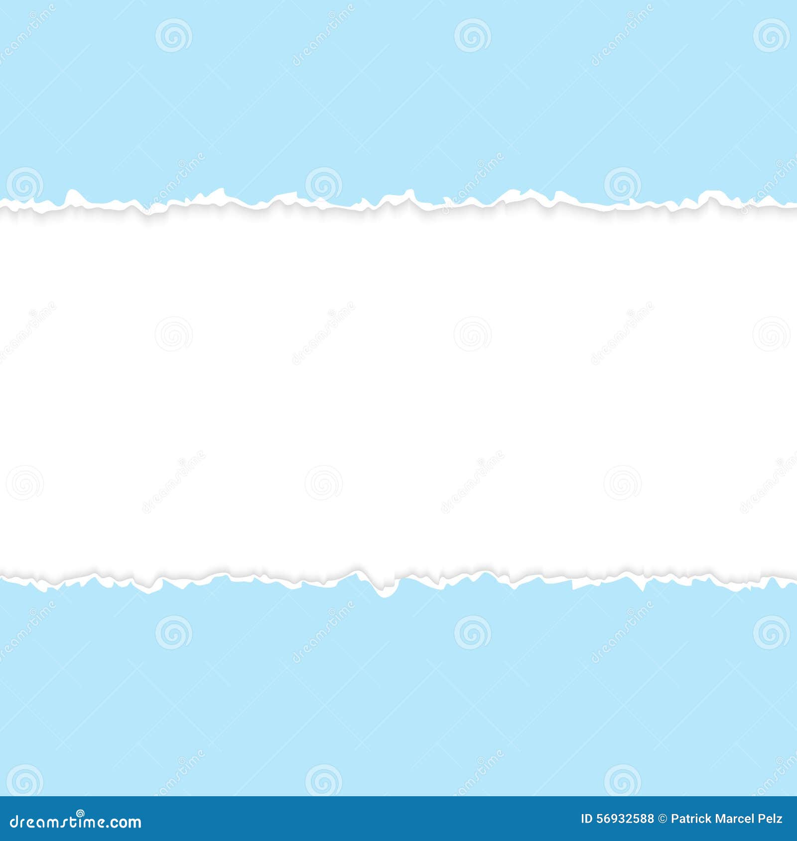 Ripped Open Paper Light Blue Stock Vector - Illustration of create ...